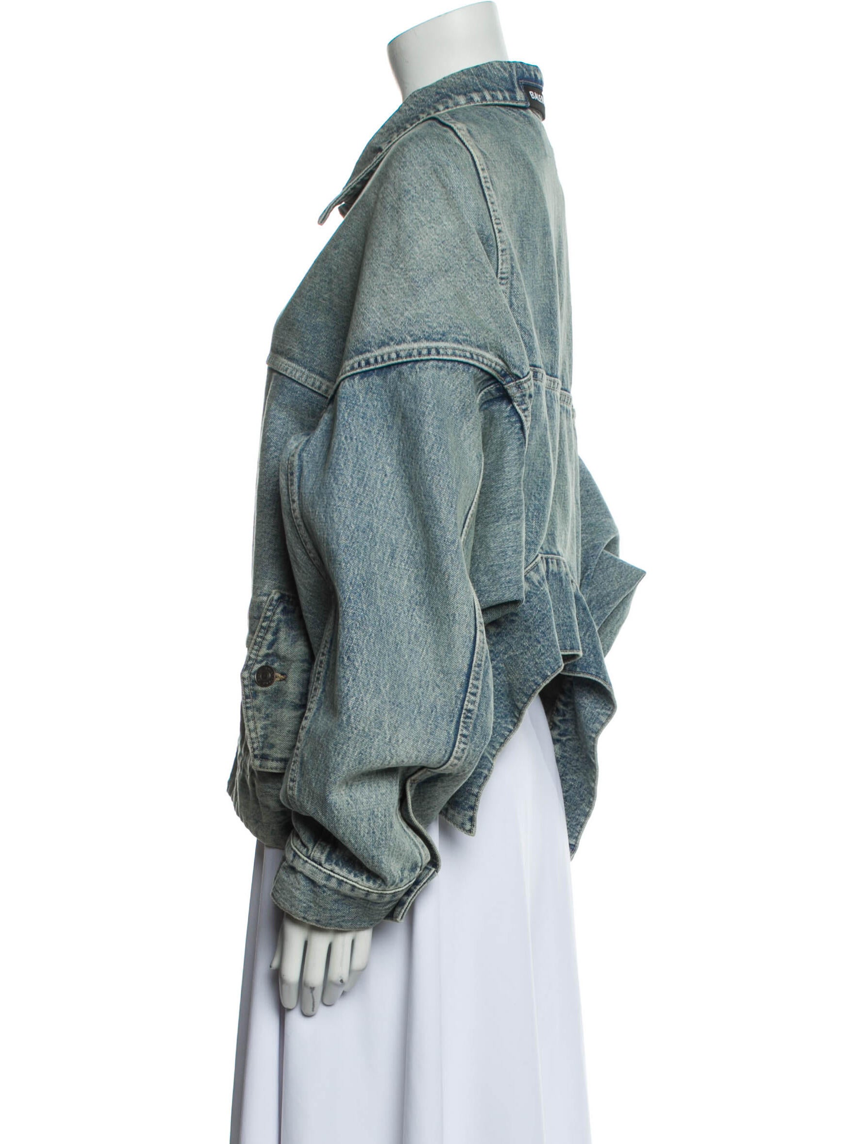 Balenciaga 2010 Lambskin Biker Jacket - Blue Jackets, Clothing ...