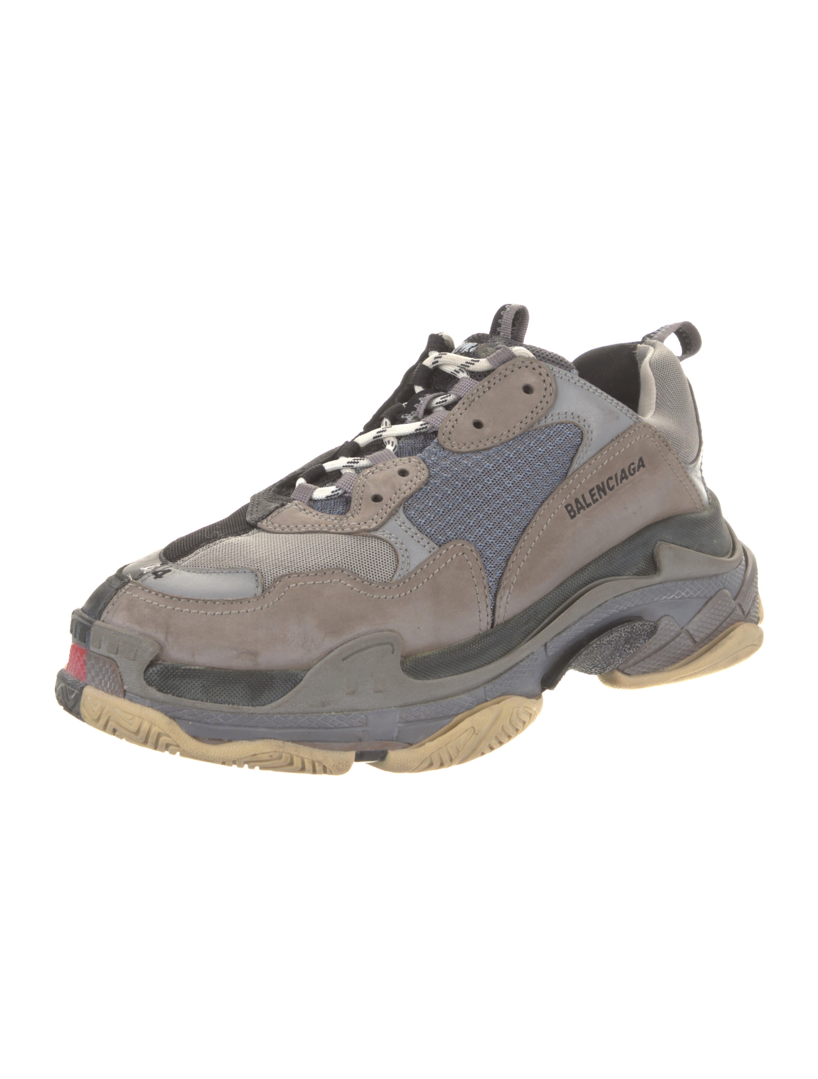 Balenciaga Triple S Split Chunky Sneakers - Black Sneakers, Shoes ...