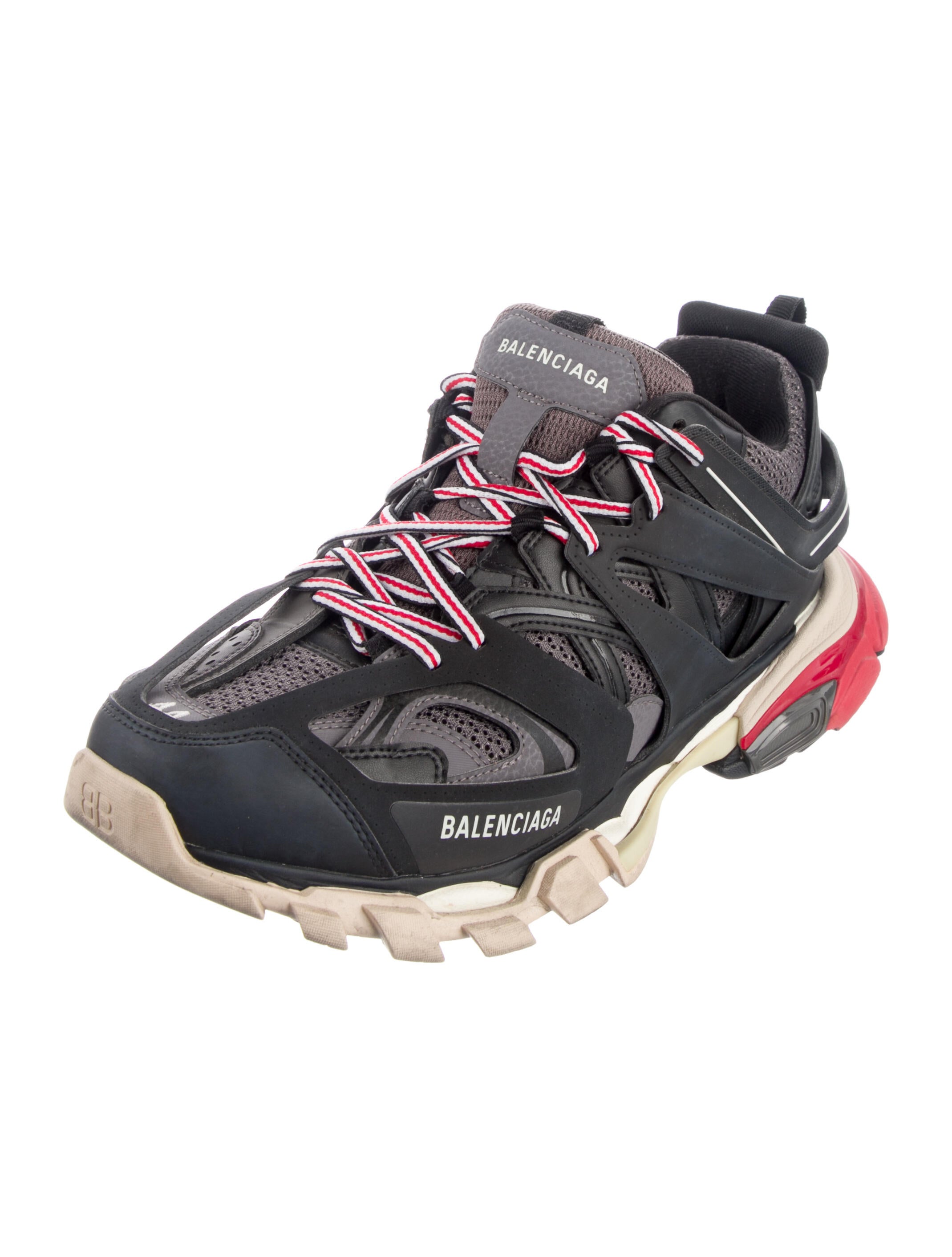 Balenciaga Track Chunky Sneakers - Black Sneakers, Shoes - BAL227093 ...