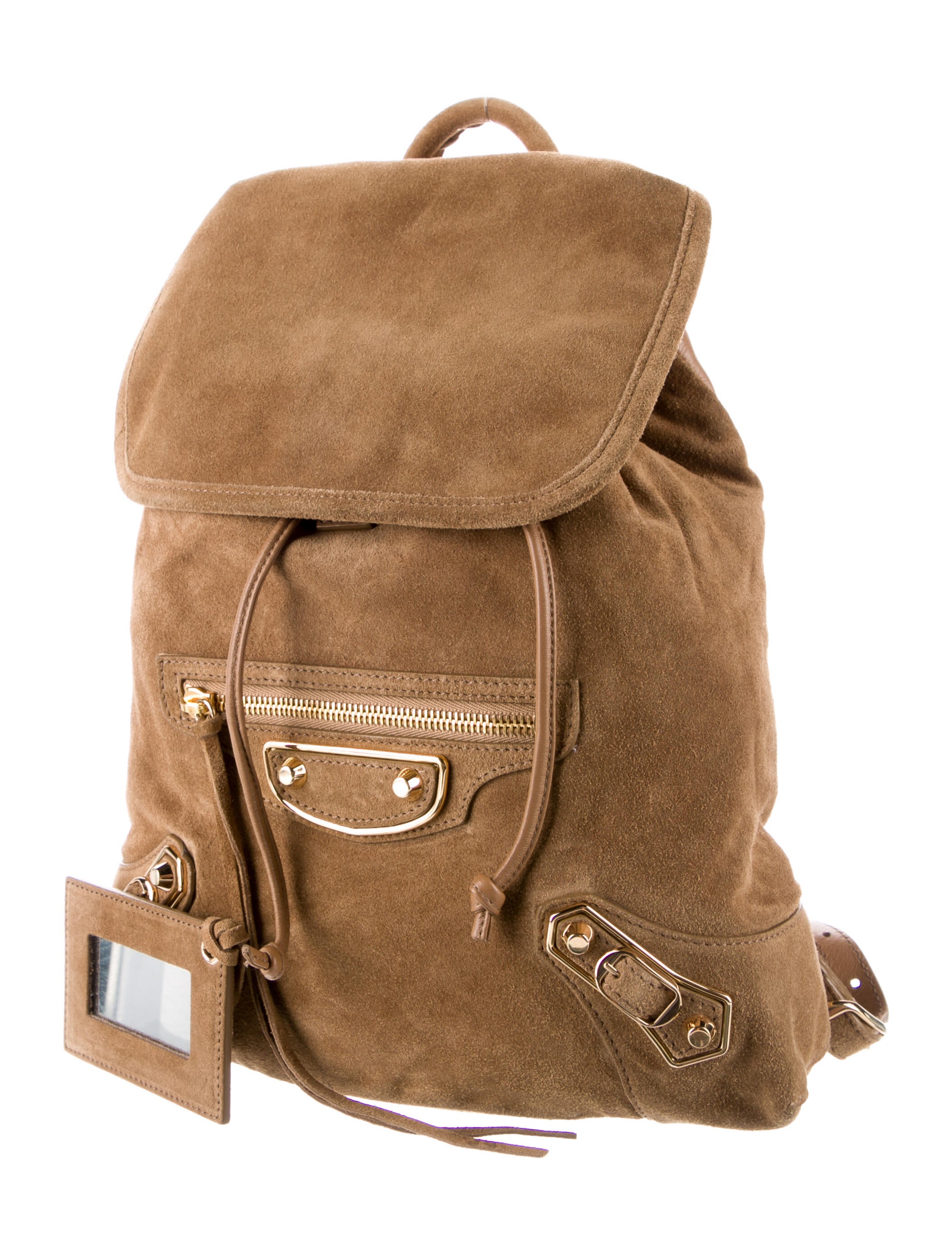 Balenciaga Metallic Edge Traveler Backpack - Brown Backpacks, Handbags ...