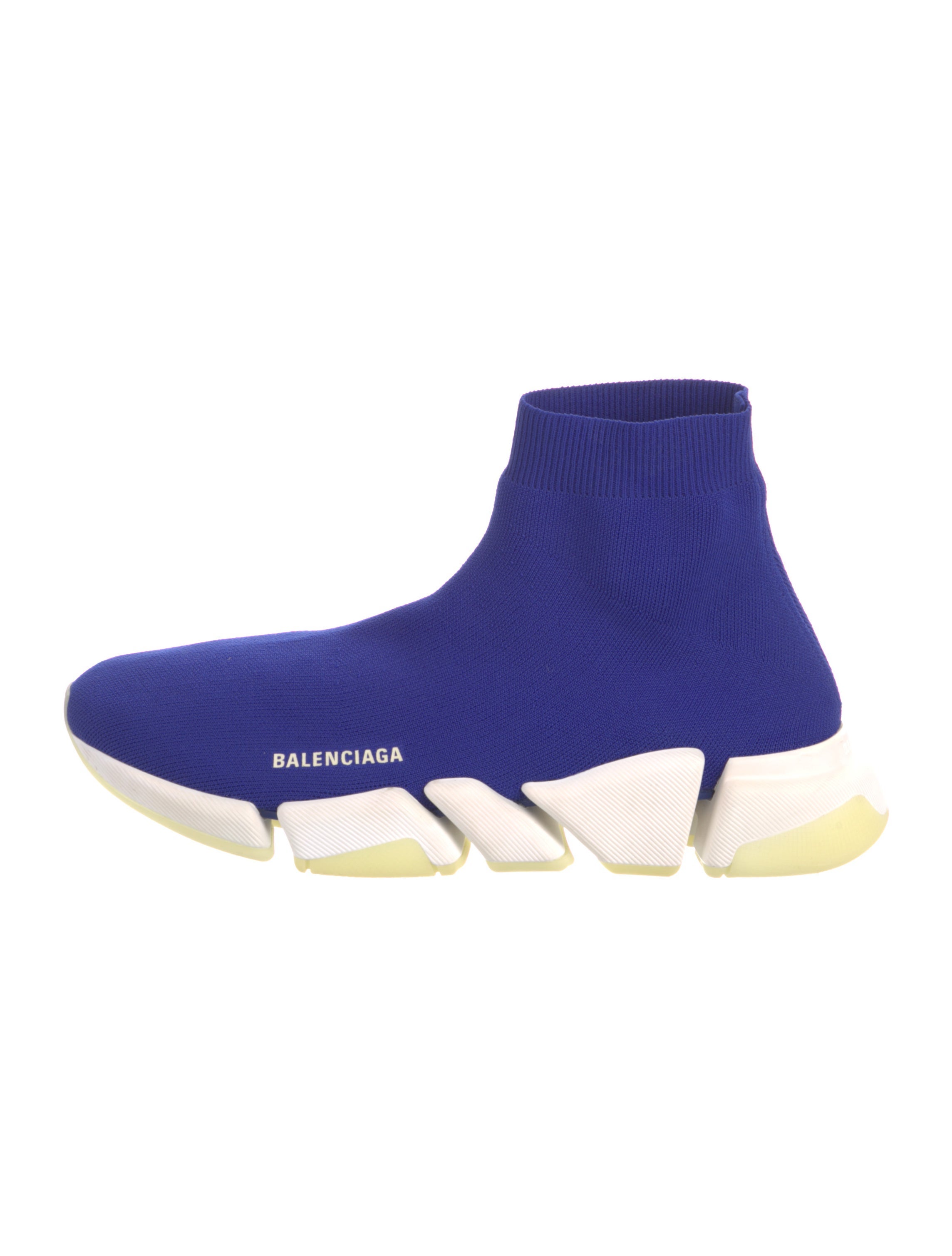 Balenciaga Speed Trainer 2.0 Sock Sneakers - Blue Sneakers, Shoes ...