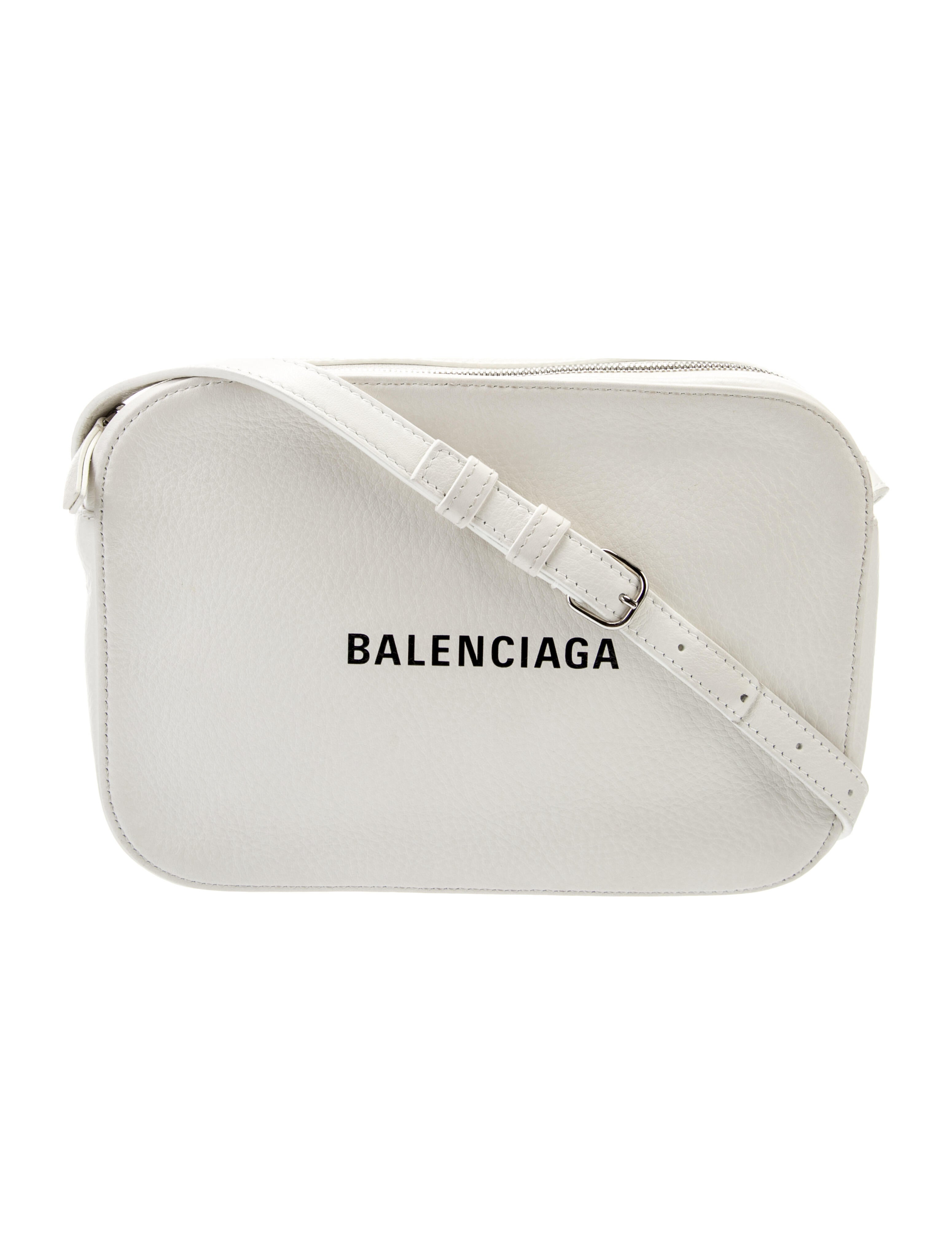 Balenciaga Logo S Everyday Camera Bag - White Crossbody Bags, Handbags ...