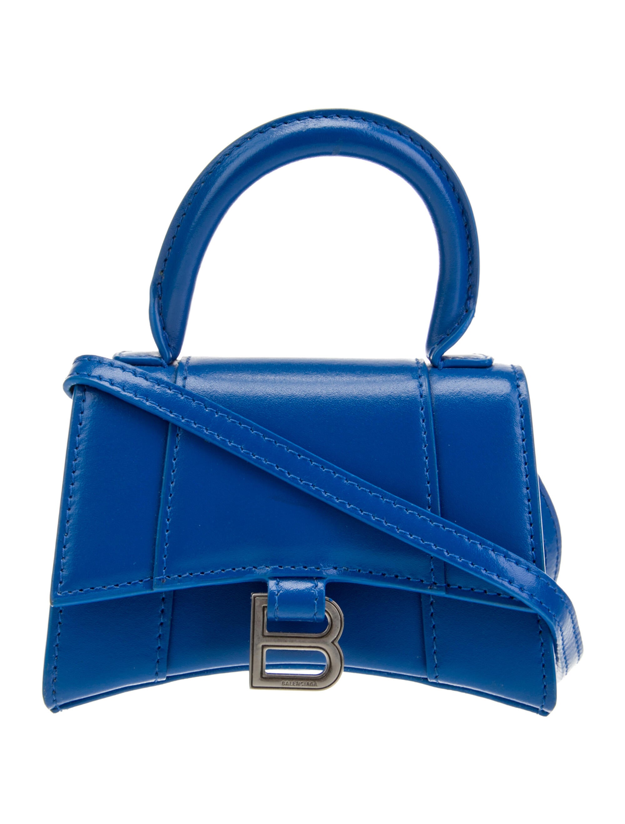 Balenciaga 2021 Hourglass Mini Top Handle Bag - Mini Bags, Handbags ...