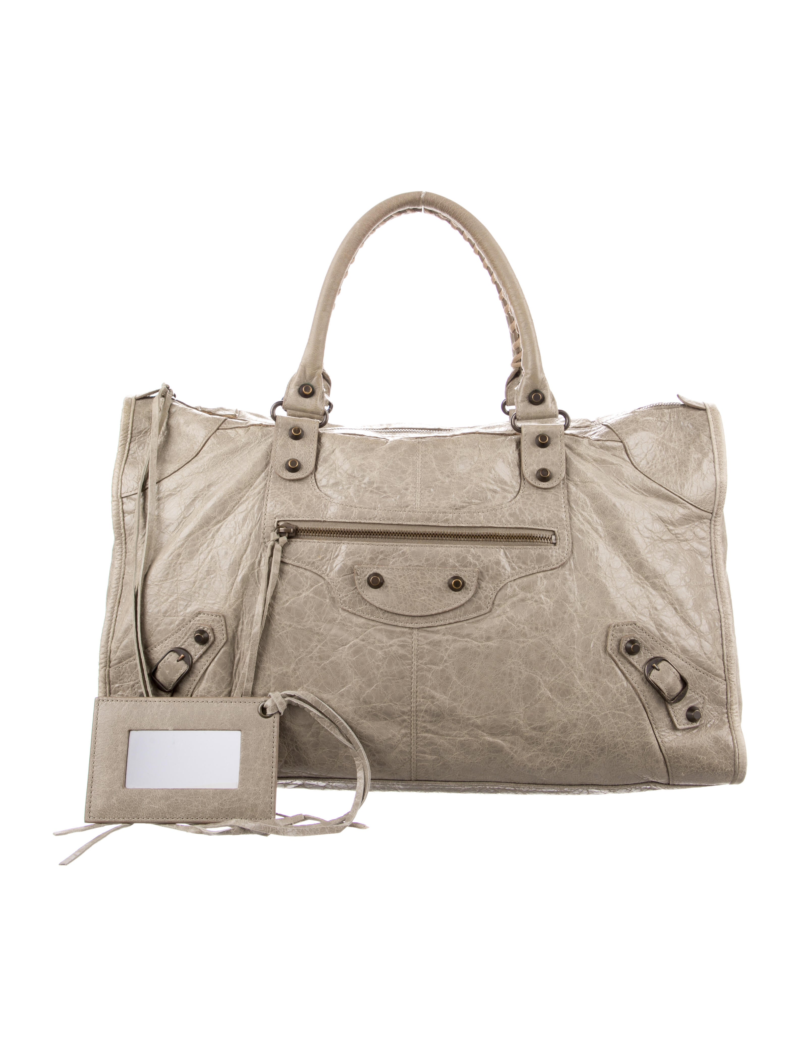 Balenciaga Motocross Classic Work Bag - Neutrals Shoulder Bags ...