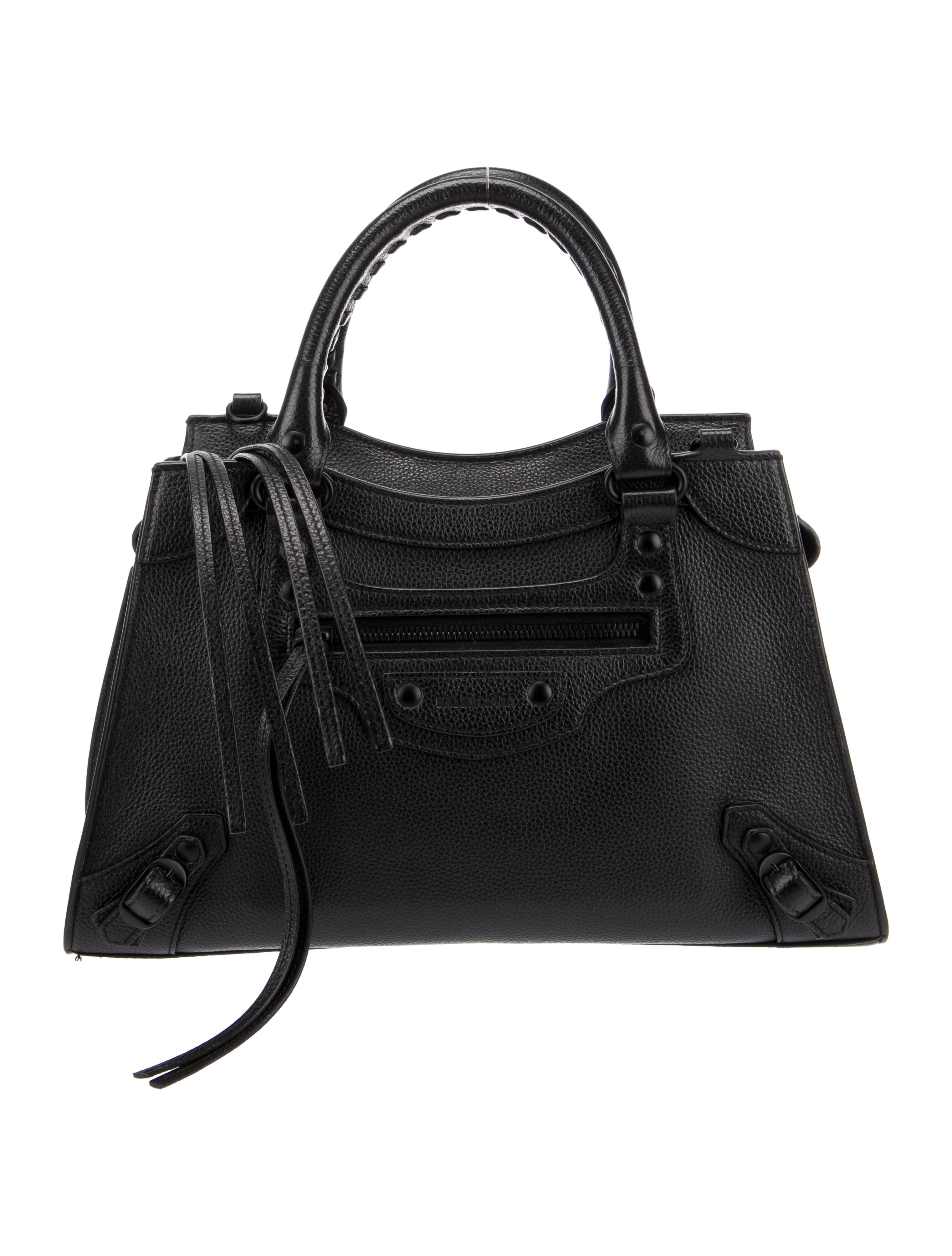 Balenciaga 2021 Neo Classic Small Handle Bag - Black Handle Bags ...