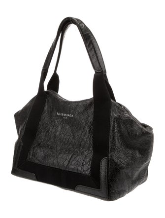 Balenciaga Navy Small Cabas - Black Totes, Handbags - BAL256199 | The ...
