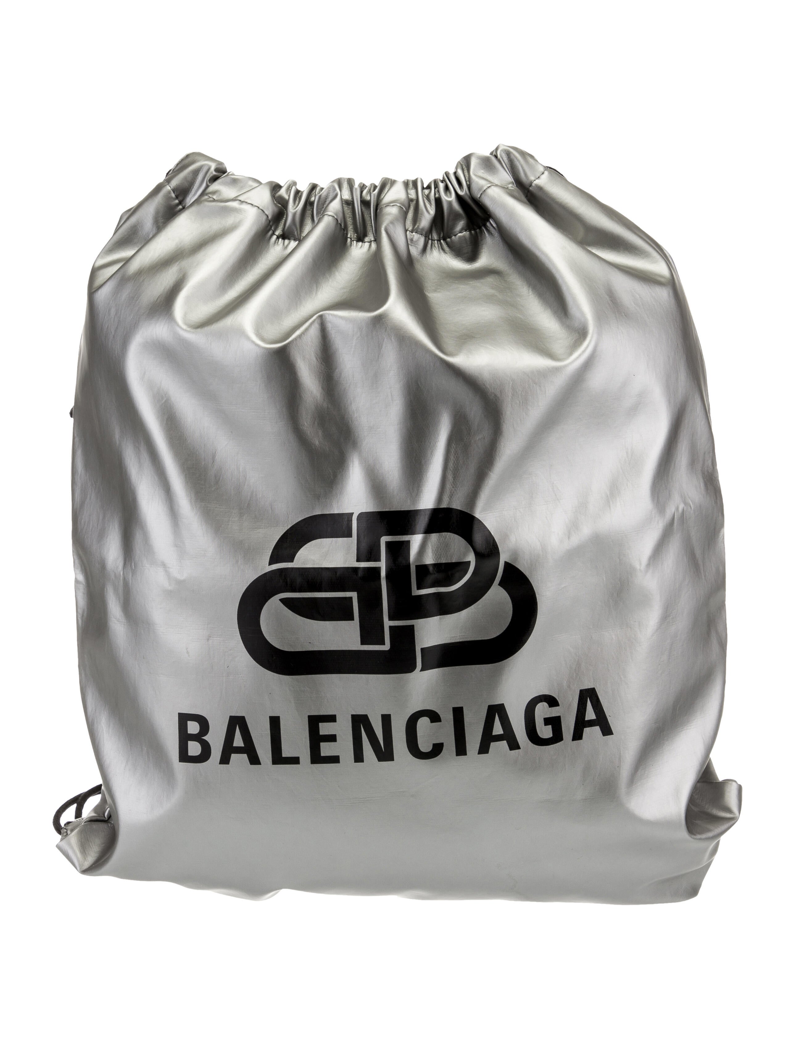 Balenciaga Balenciaga BB Explorer Drawstring Backpack - Silver ...