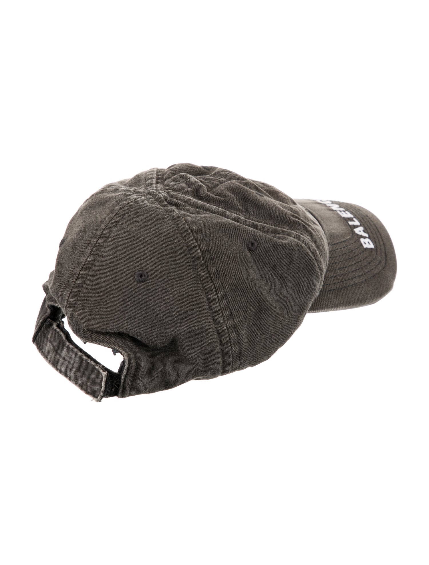 Balenciaga Distressed Baseball Cap - Grey Hats, Accessories - BAL268081 ...