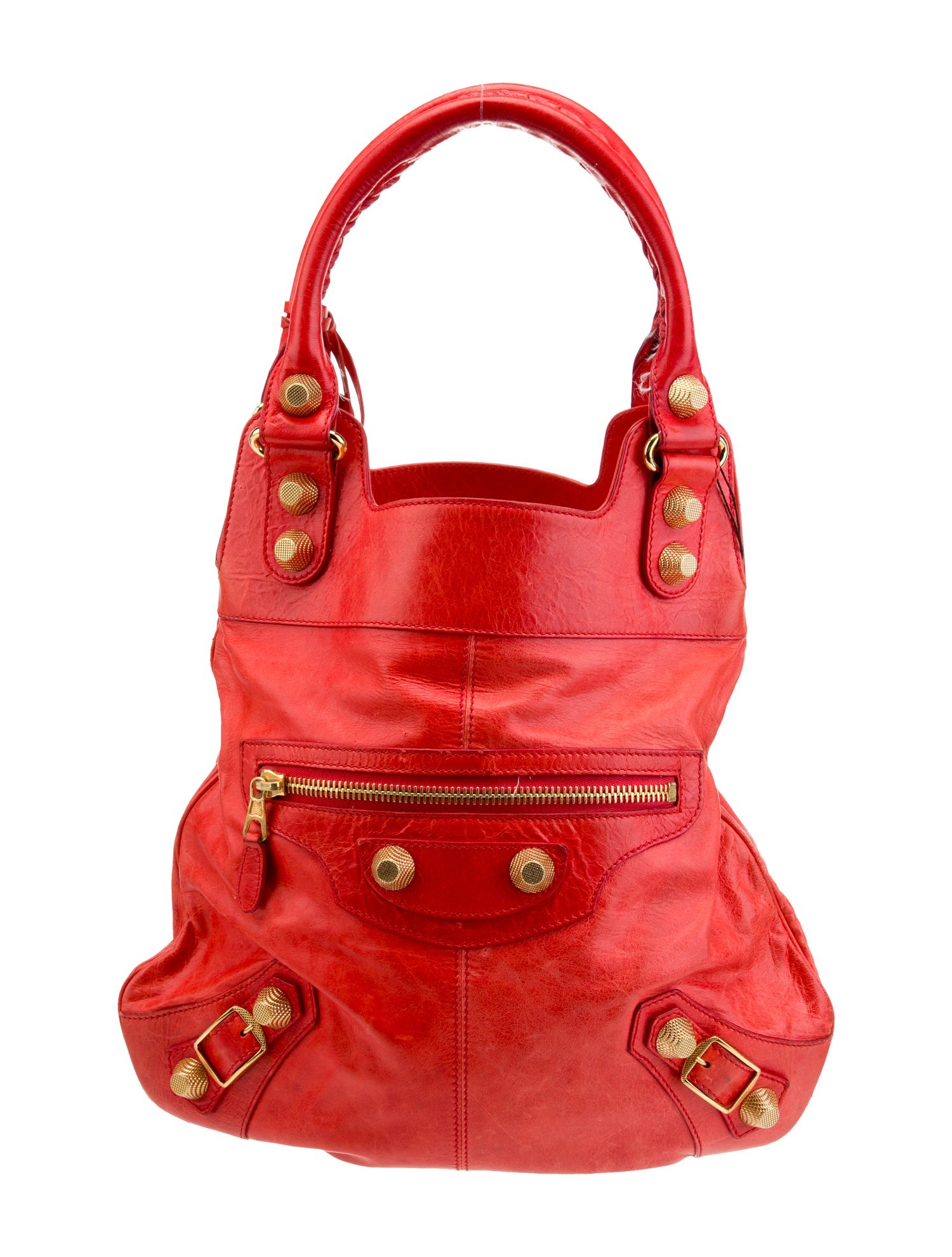 Balenciaga Motocross Giant 21 Slim Hobo - Red Hobos, Handbags ...