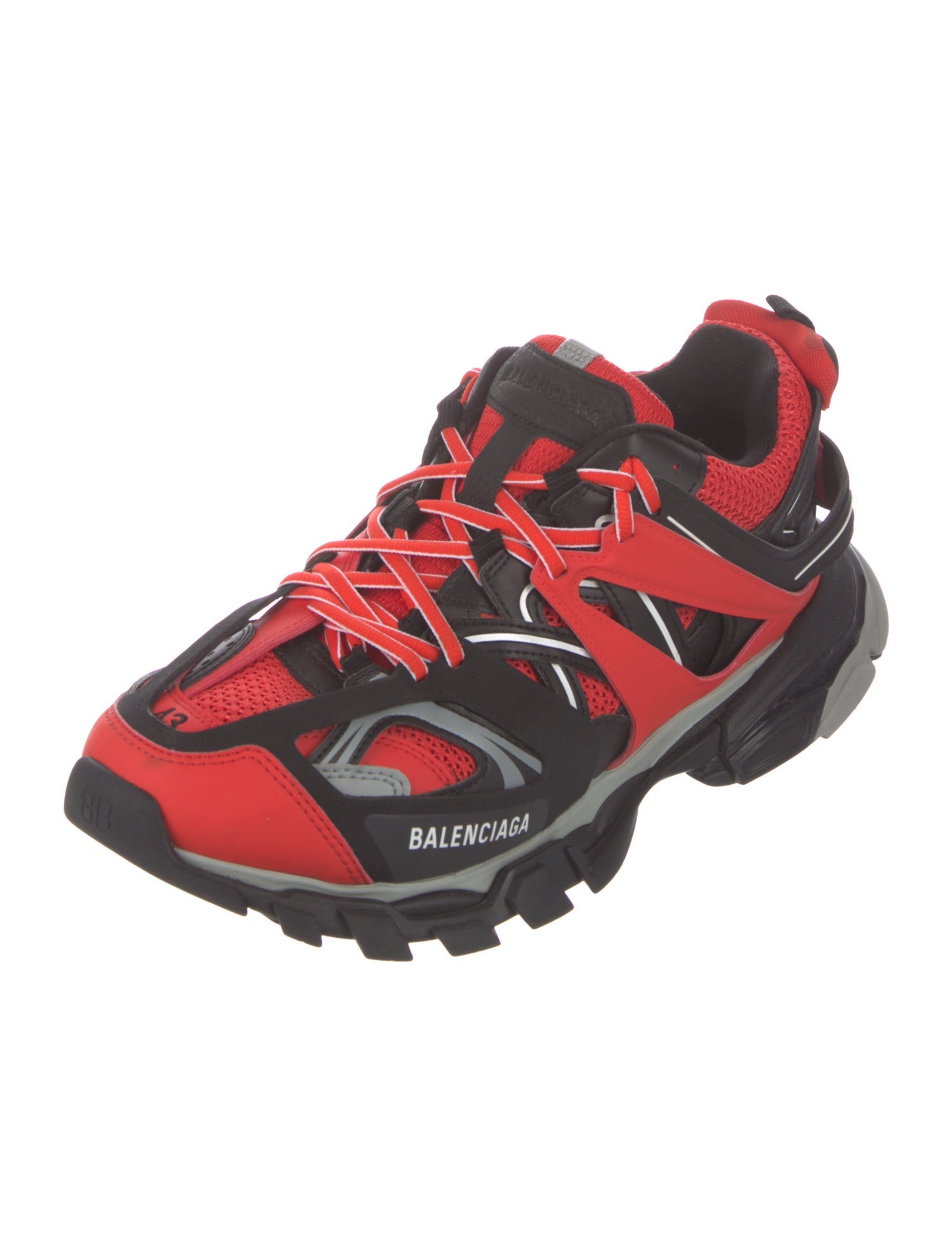Balenciaga Track 'Red Black' Chunky Sneakers - Red Sneakers, Shoes ...