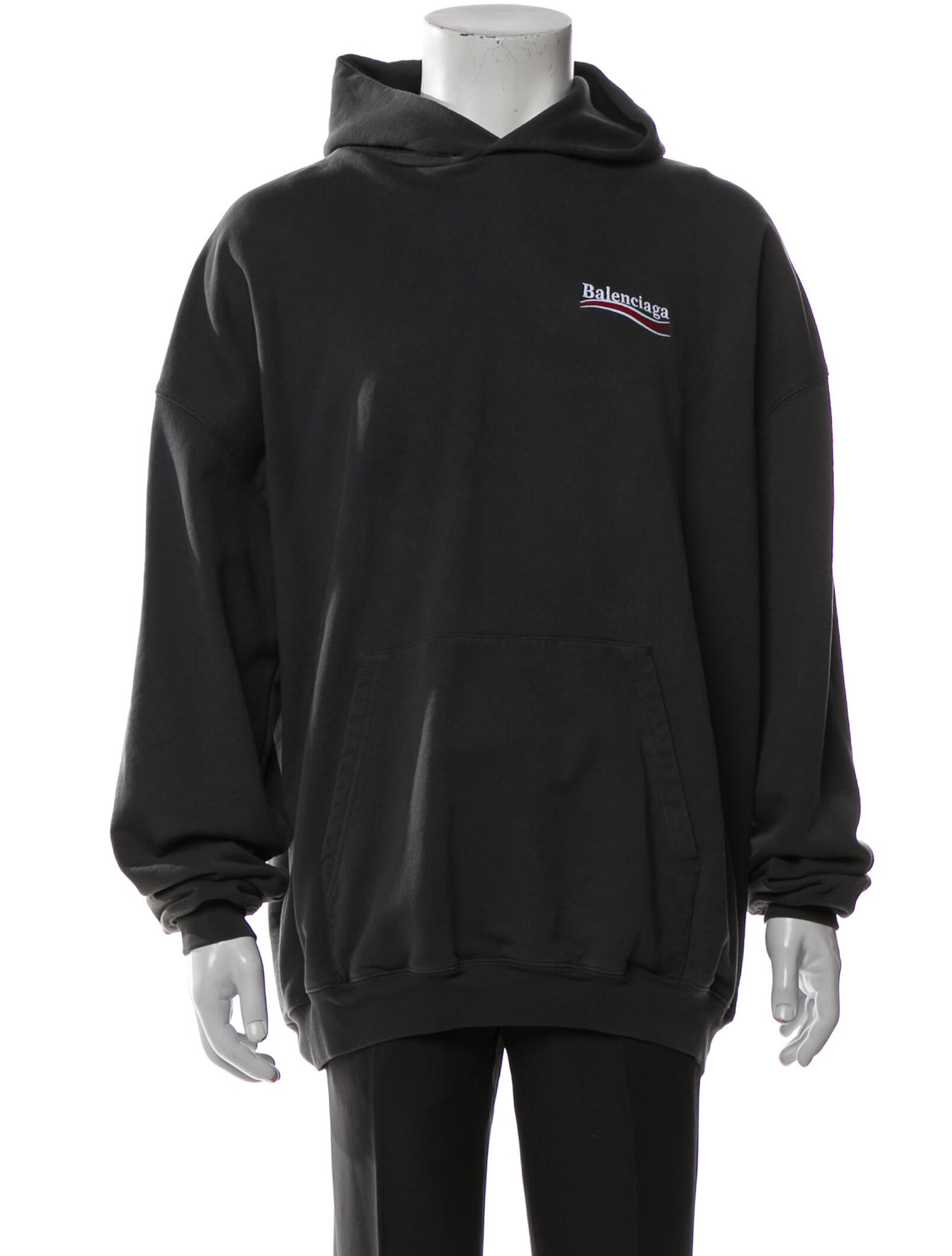 Balenciaga 2022 Campaign Logo Hoodie w/ Tags - Grey Sweatshirts ...