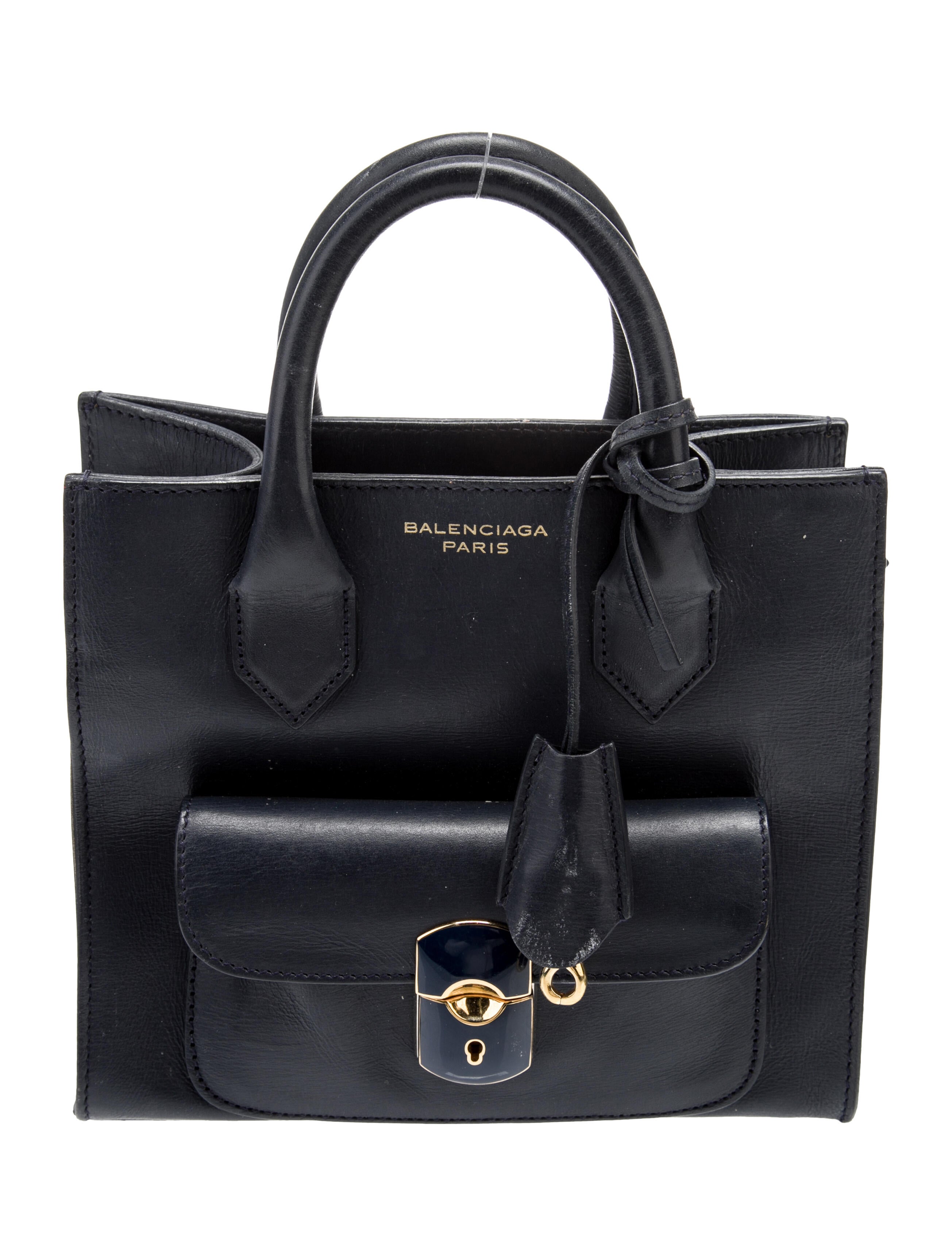 Balenciaga Padlock All Afternoon Mini Tote - Blue Totes, Handbags ...