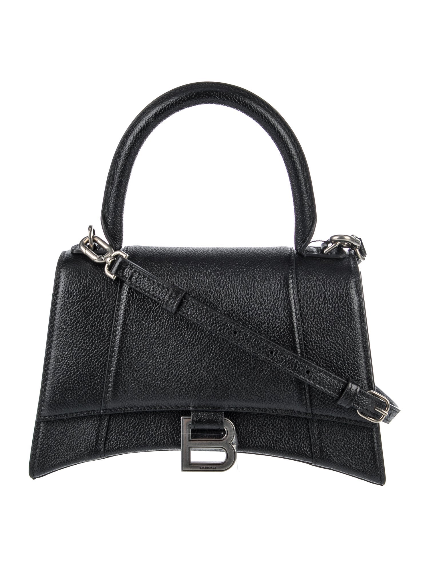 Balenciaga Hourglass Small Top Handle Bag - Black Handle Bags, Handbags ...