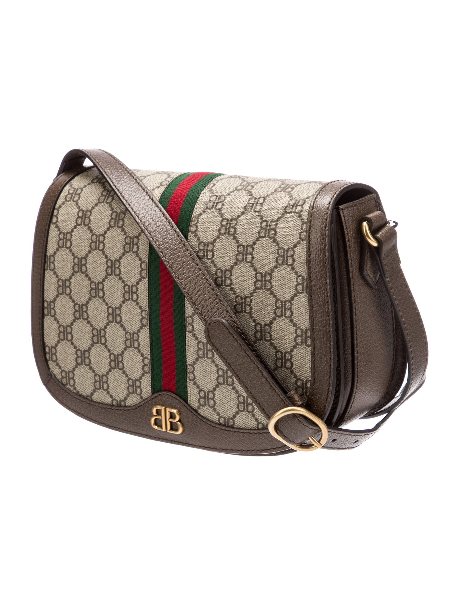 Gucci x Balenciaga The Hacker Project BB Supreme Ophidia Bag - Neutrals Crossbody Bags, Handbags ...