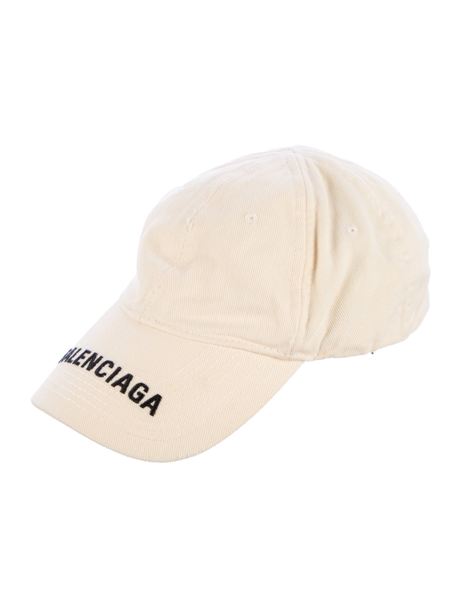 Balenciaga Logo Embroidered Baseball Cap - Neutrals Hats, Accessories ...