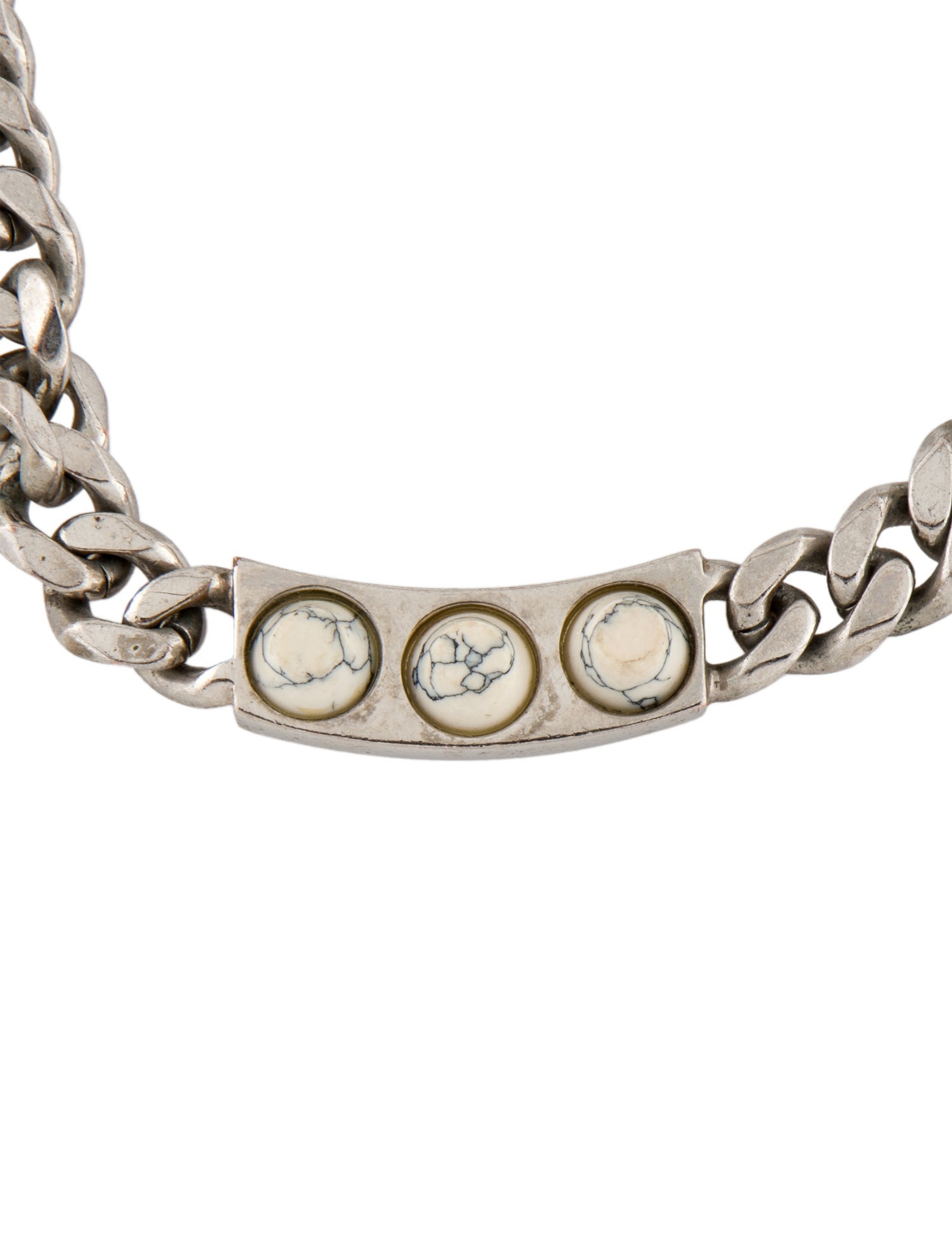 Balenciaga Arena Stud Chain Necklace - Grey Chain, Necklaces ...