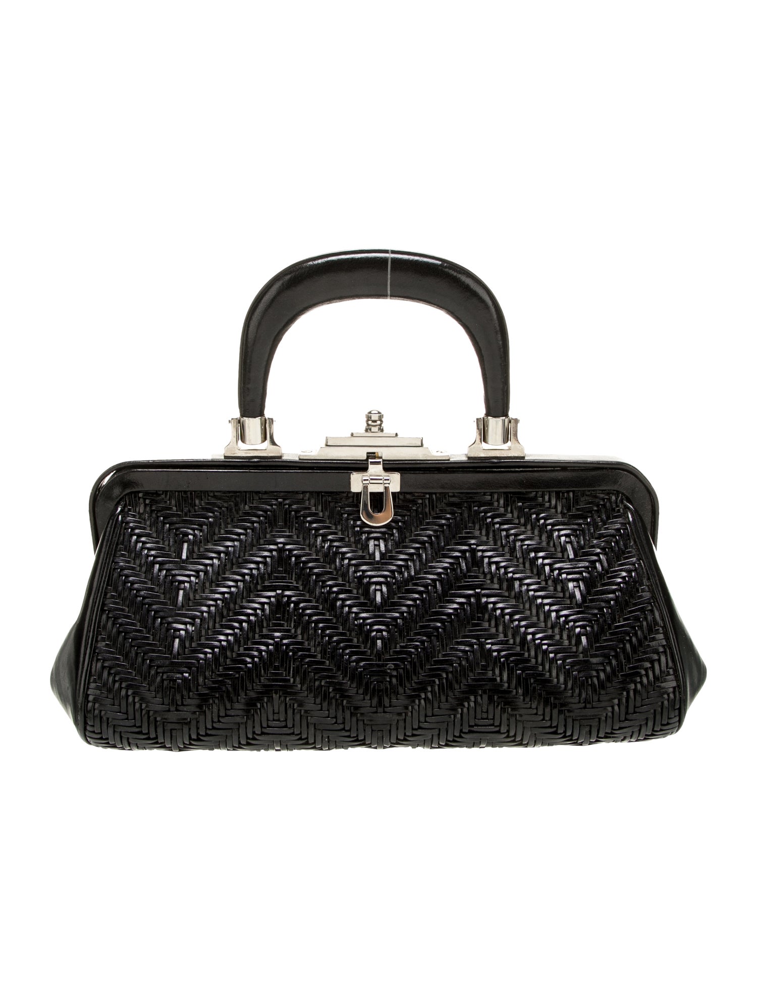 Roberta di Camerino Leather Top Handle Bag - Black Handle Bags ...