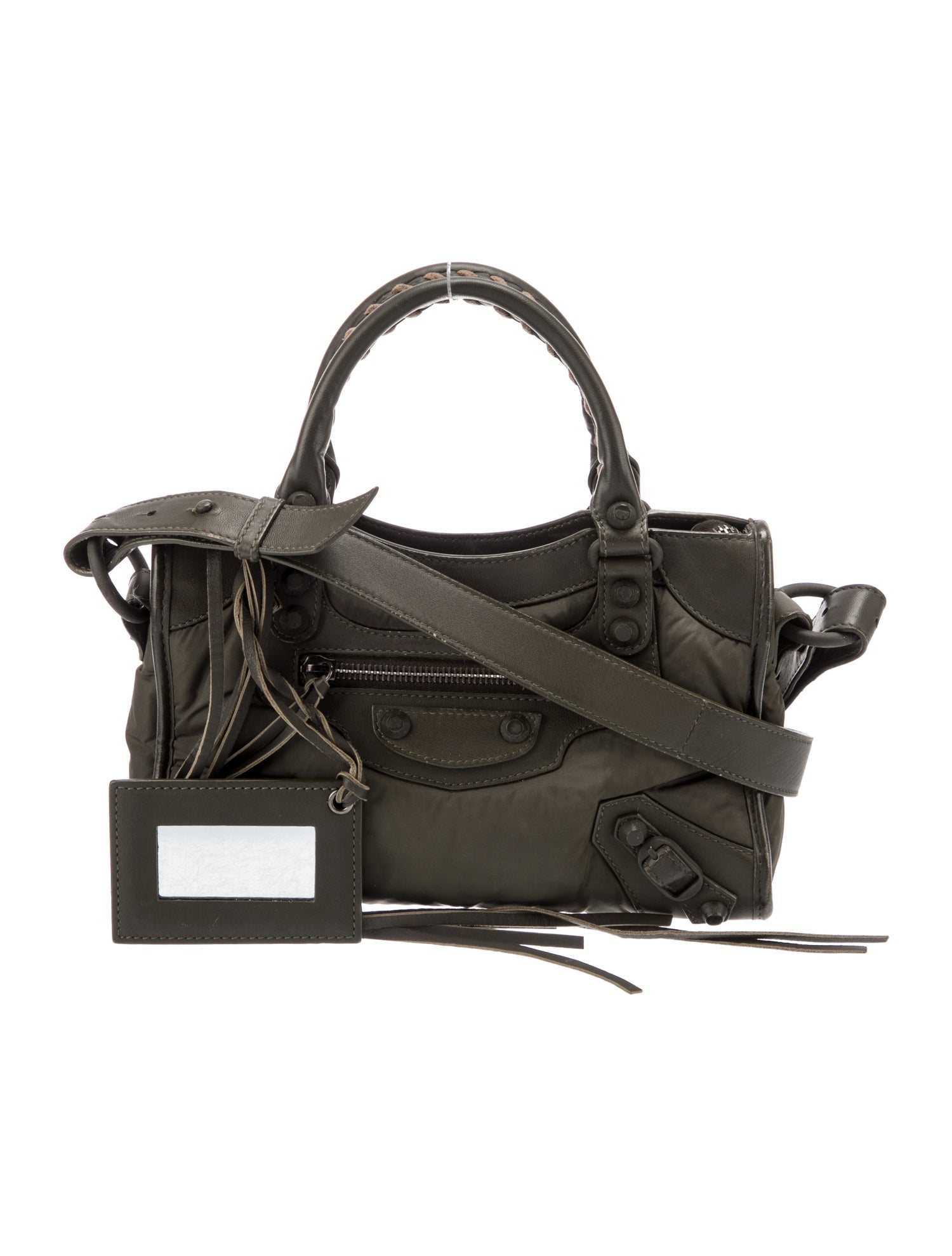 Balenciaga Leather Crossbody Bag - Green Crossbody Bags, Handbags ...