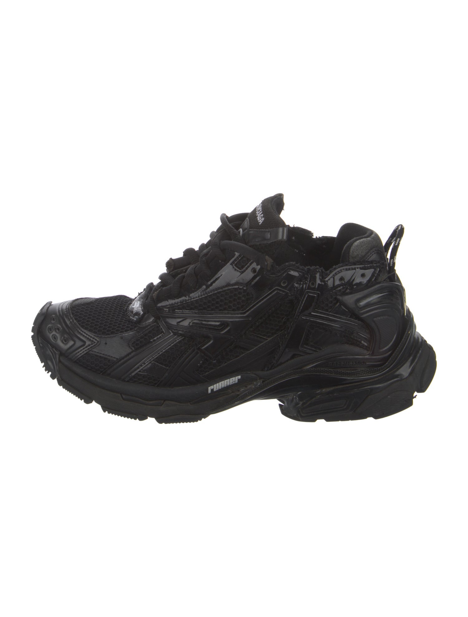 Balenciaga Runner 'Triple Black' Sneakers - Black Sneakers, Shoes ...