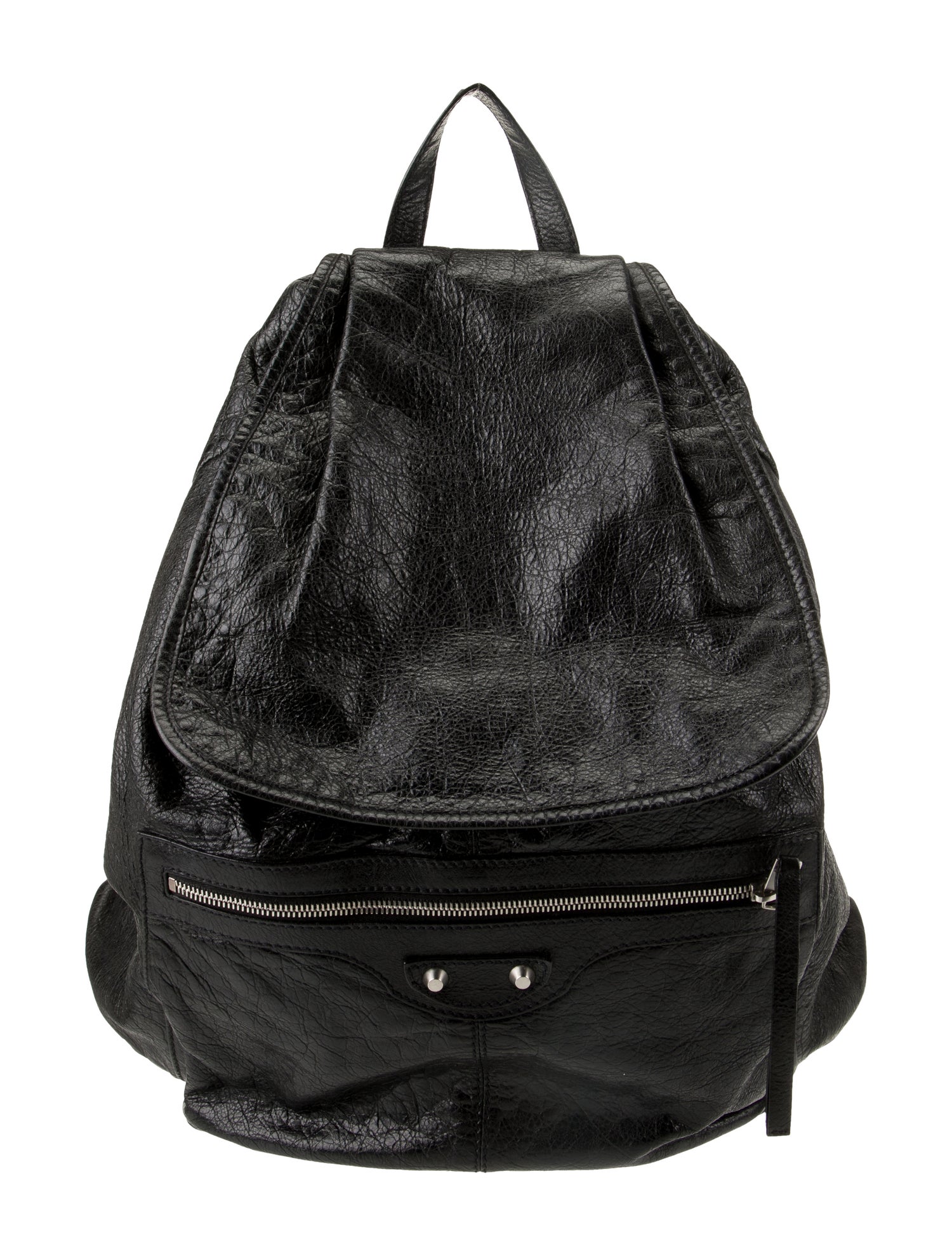 Balenciaga Leather Backpack - Black Backpacks, Handbags - BAL307493 ...