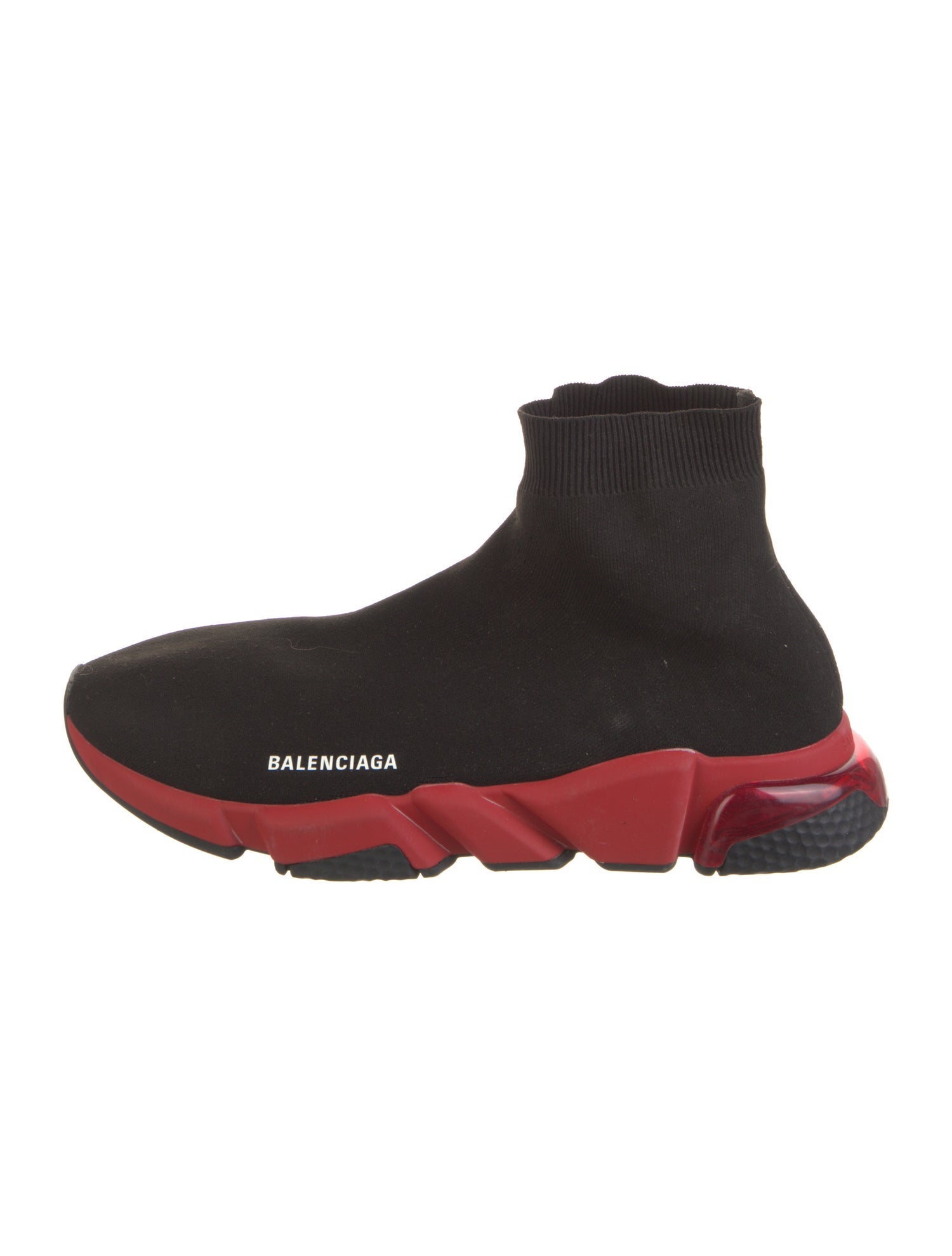 Balenciaga Speed Trainer Clear Sole Sock Sneakers - Black Sneakers ...
