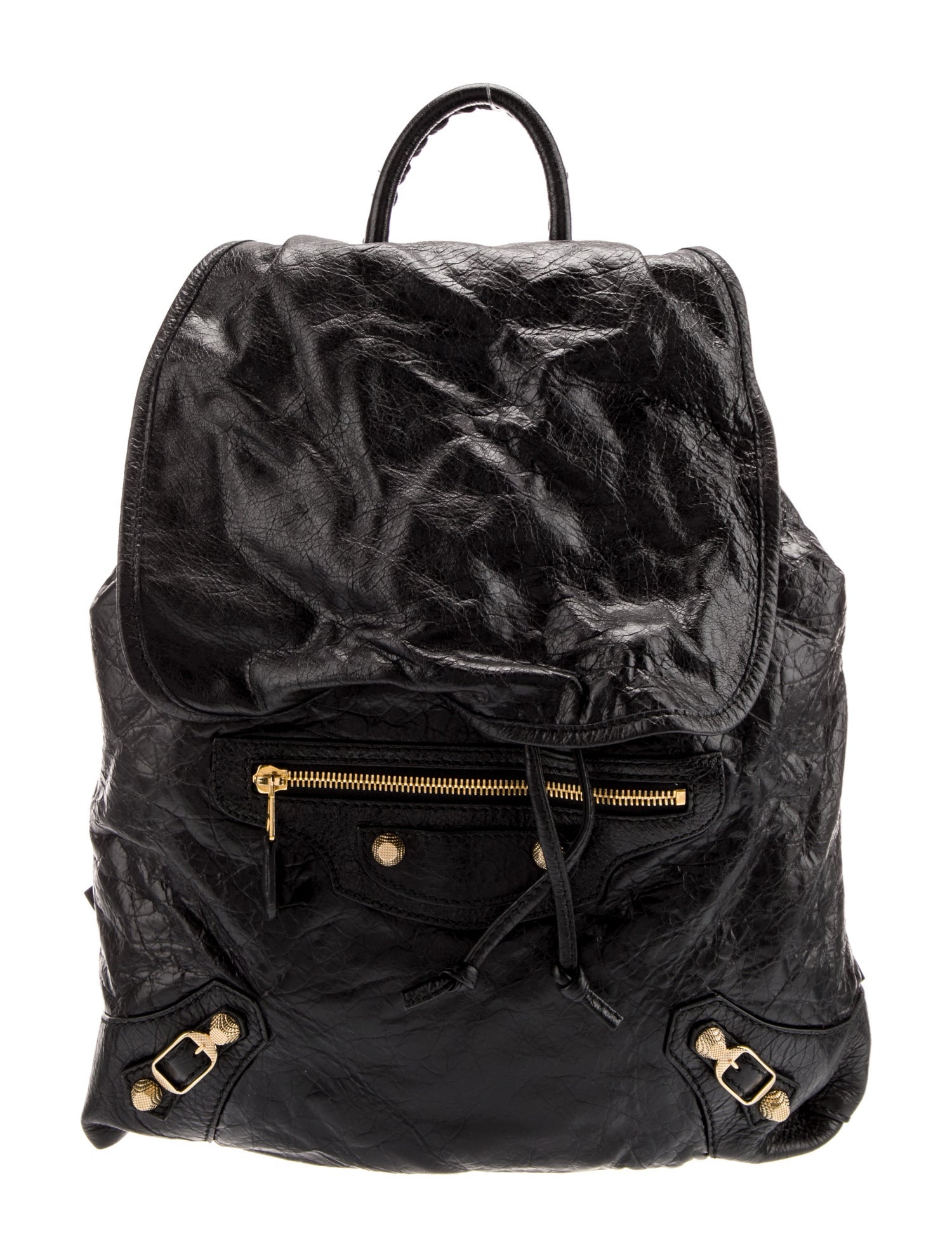 Balenciaga Leather Backpack - Black Backpacks, Handbags - BAL311653 ...