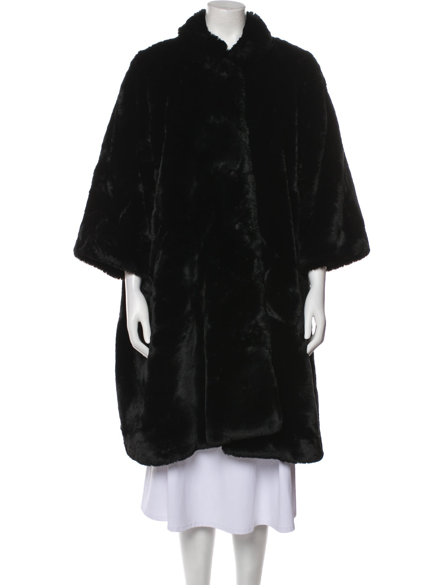 Balenciaga 2018-2019 Faux Fur Coat - Black Coats, Clothing - BAL312187 ...