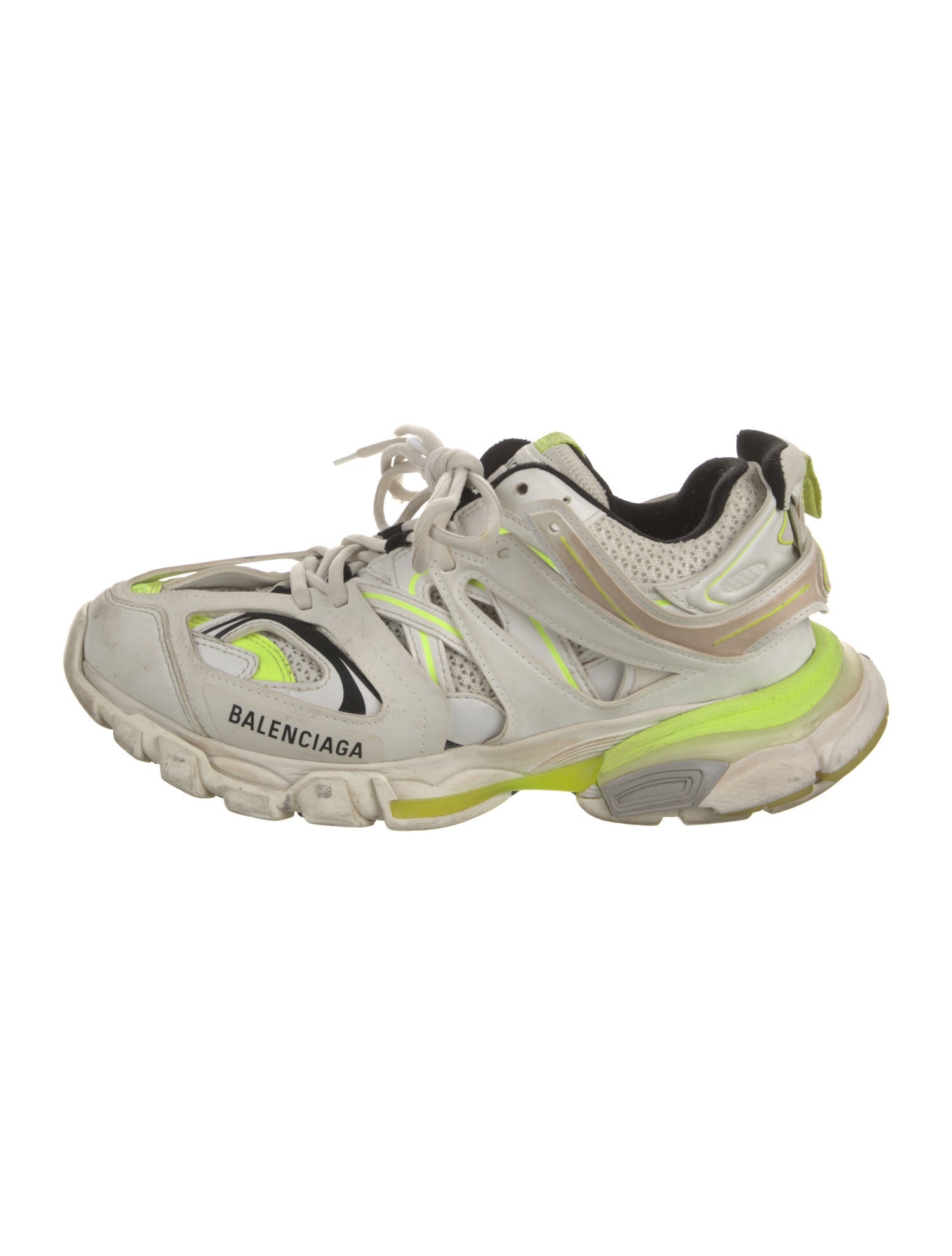 Balenciaga Track Worn Out In (W) Athletic Sneakers - Green Sneakers ...