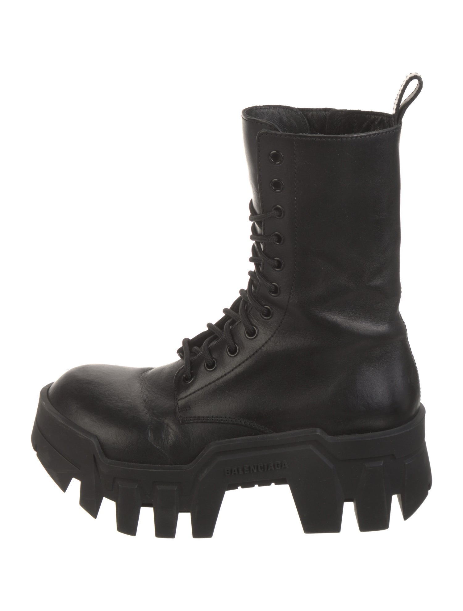 Balenciaga Bulldozer Leather Combat Boots - Black Boots, Shoes ...
