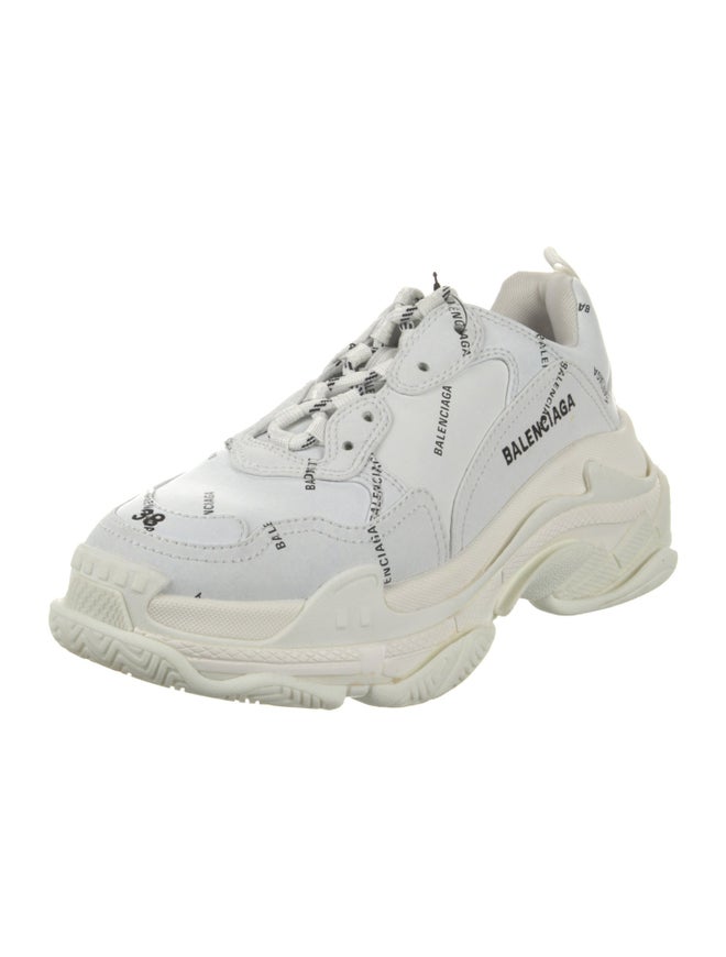 Balenciaga Triple S Chunky Sneakers - Silver Sneakers, Shoes ...