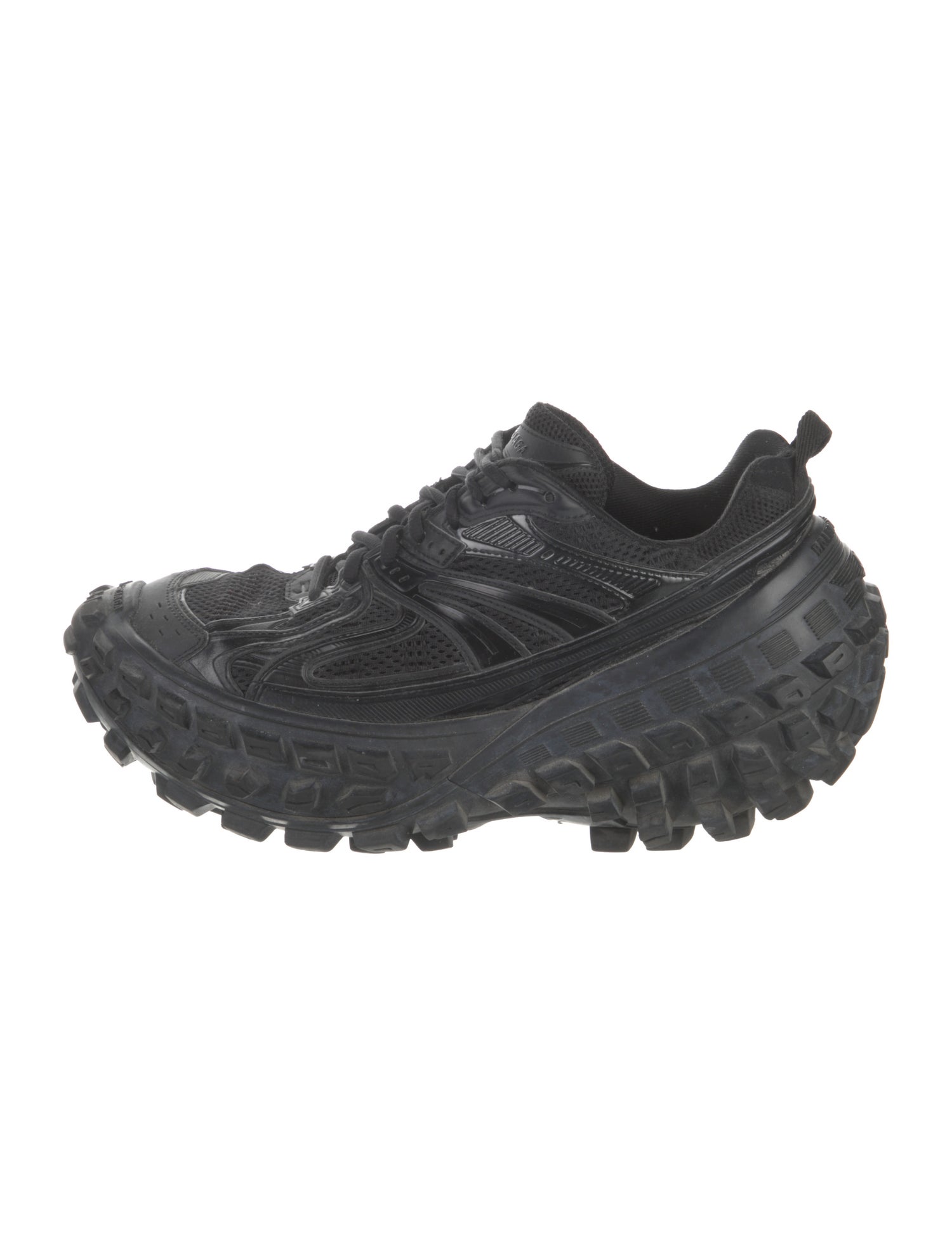 Balenciaga Bouncer/Defender Chunky Sneakers - Black Sneakers, Shoes ...