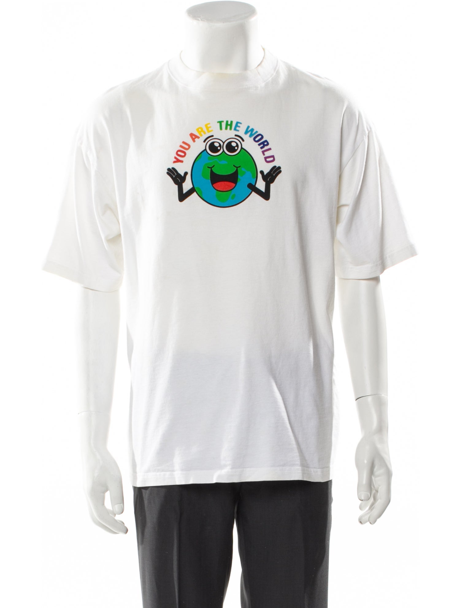 Balenciaga 2018 You Are The World T-Shirt - White T-Shirts, Clothing ...