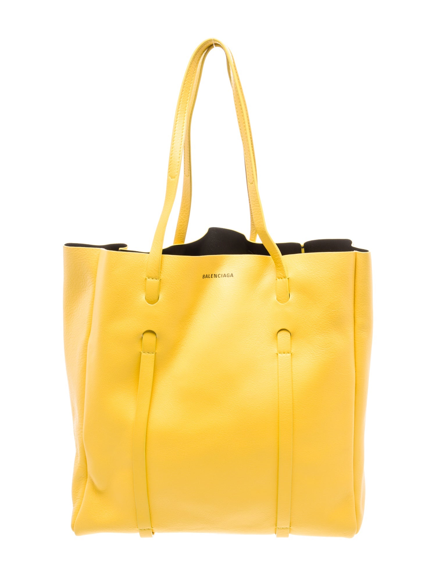 Balenciaga Leather Leather Tote Medium - Yellow Totes, Handbags ...