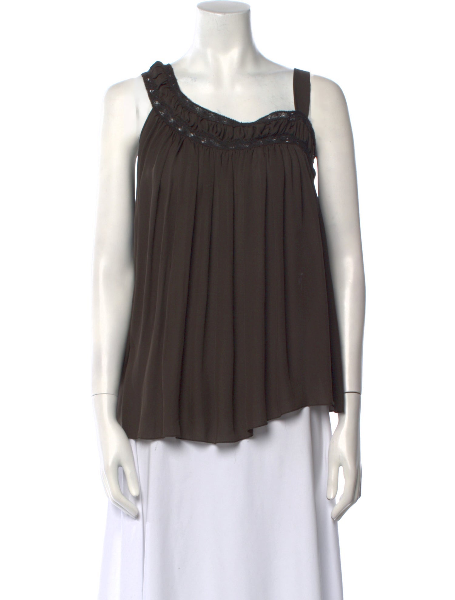 Balenciaga 2005 Silk Blouse - Brown Tops, Clothing - BAL365133 | The ...