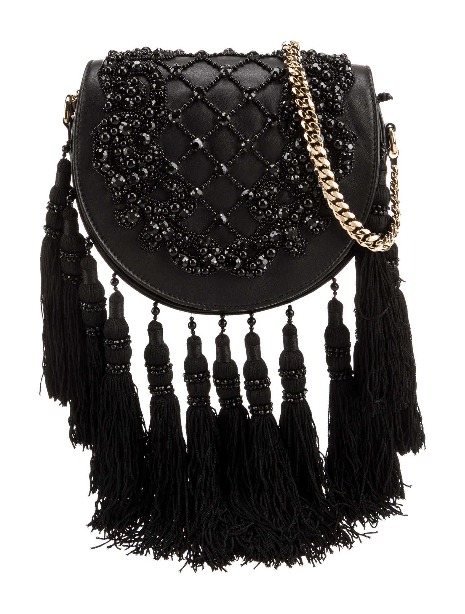 Balmain Leather Shoulder Bag - Black Shoulder Bags, Handbags ...