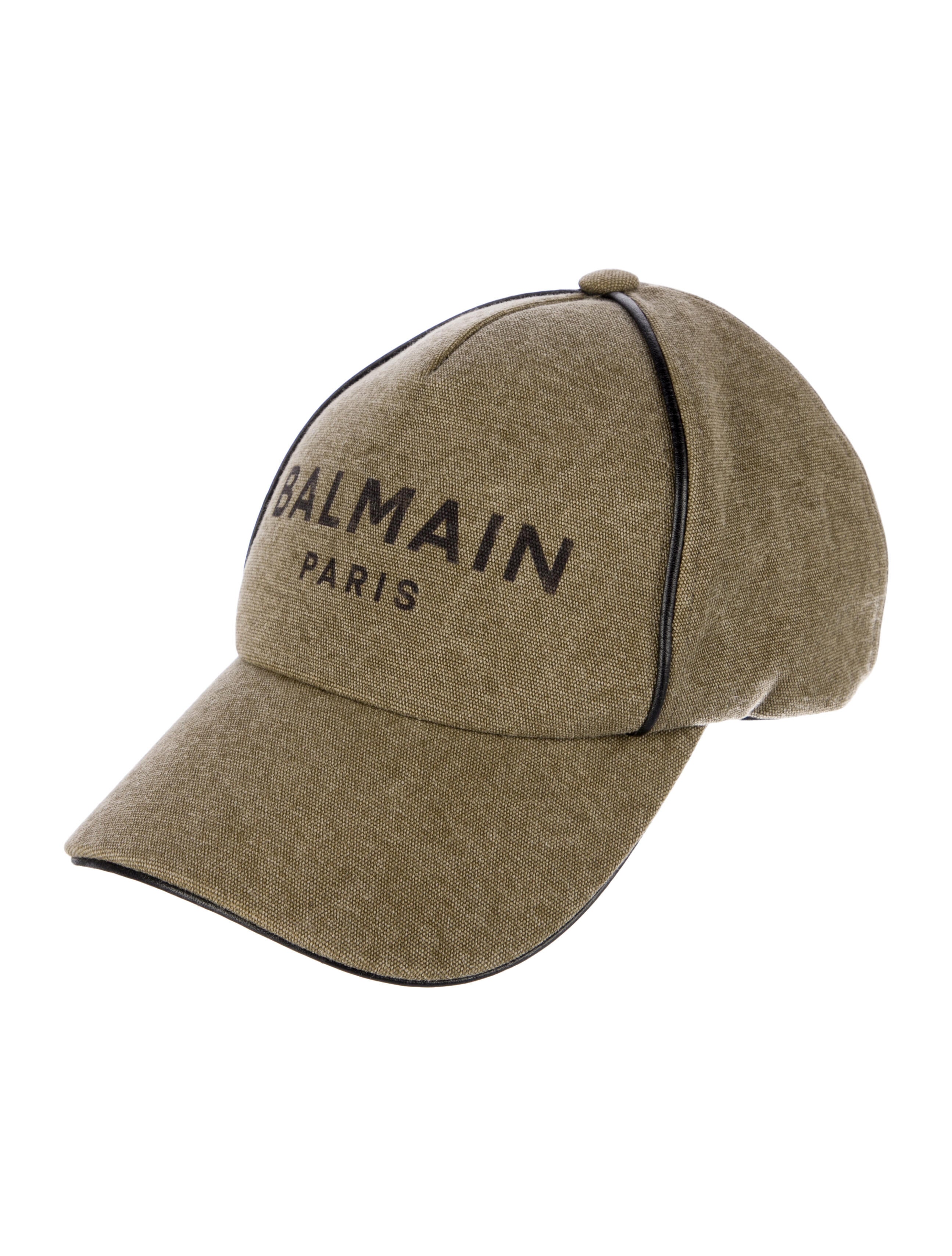 Balmain Denim Logo Baseball Cap - Brown Hats, Accessories - BAM104628 ...