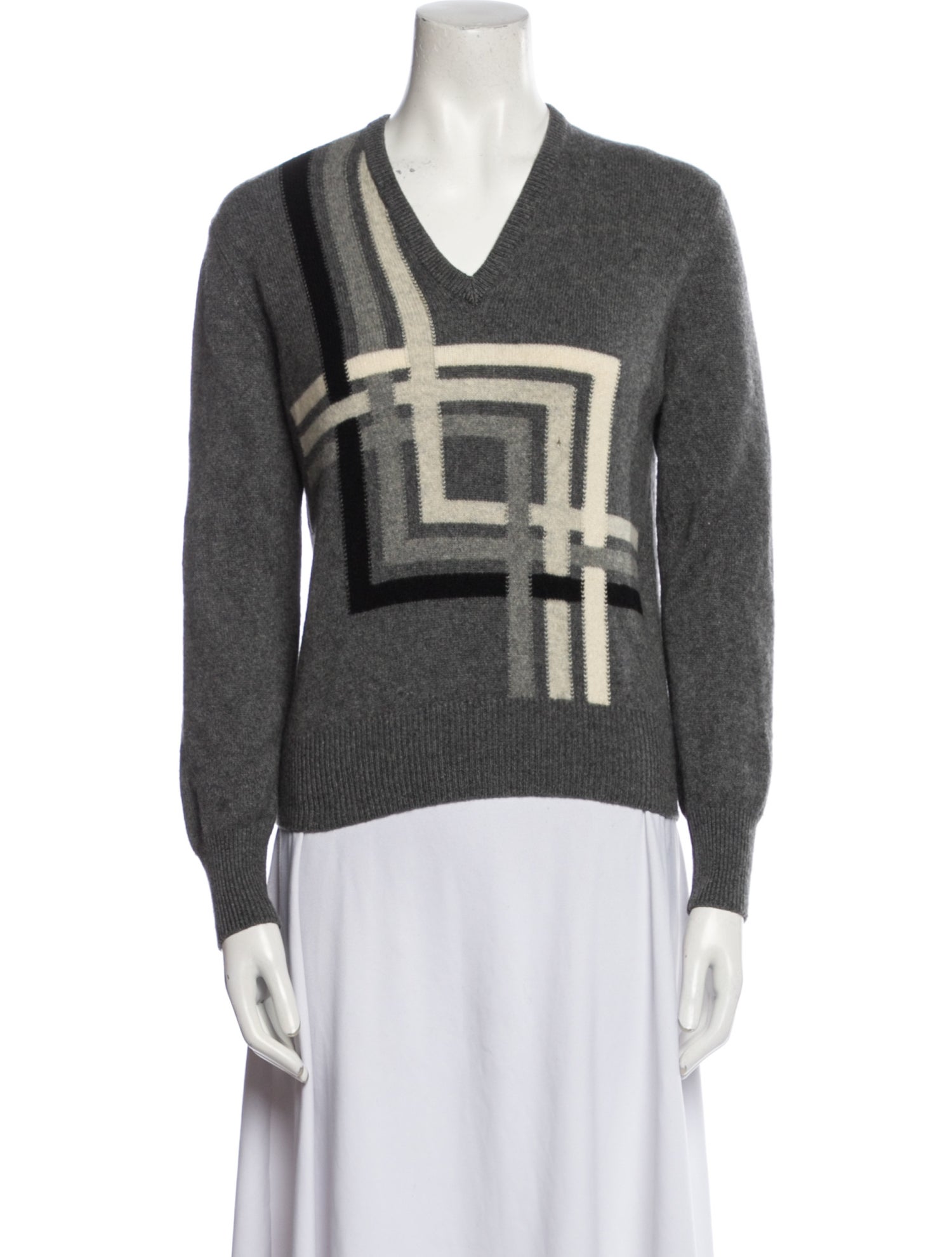 Balmain Vintage Cashmere Sweater - Grey Knitwear, Clothing - BAM105553 ...