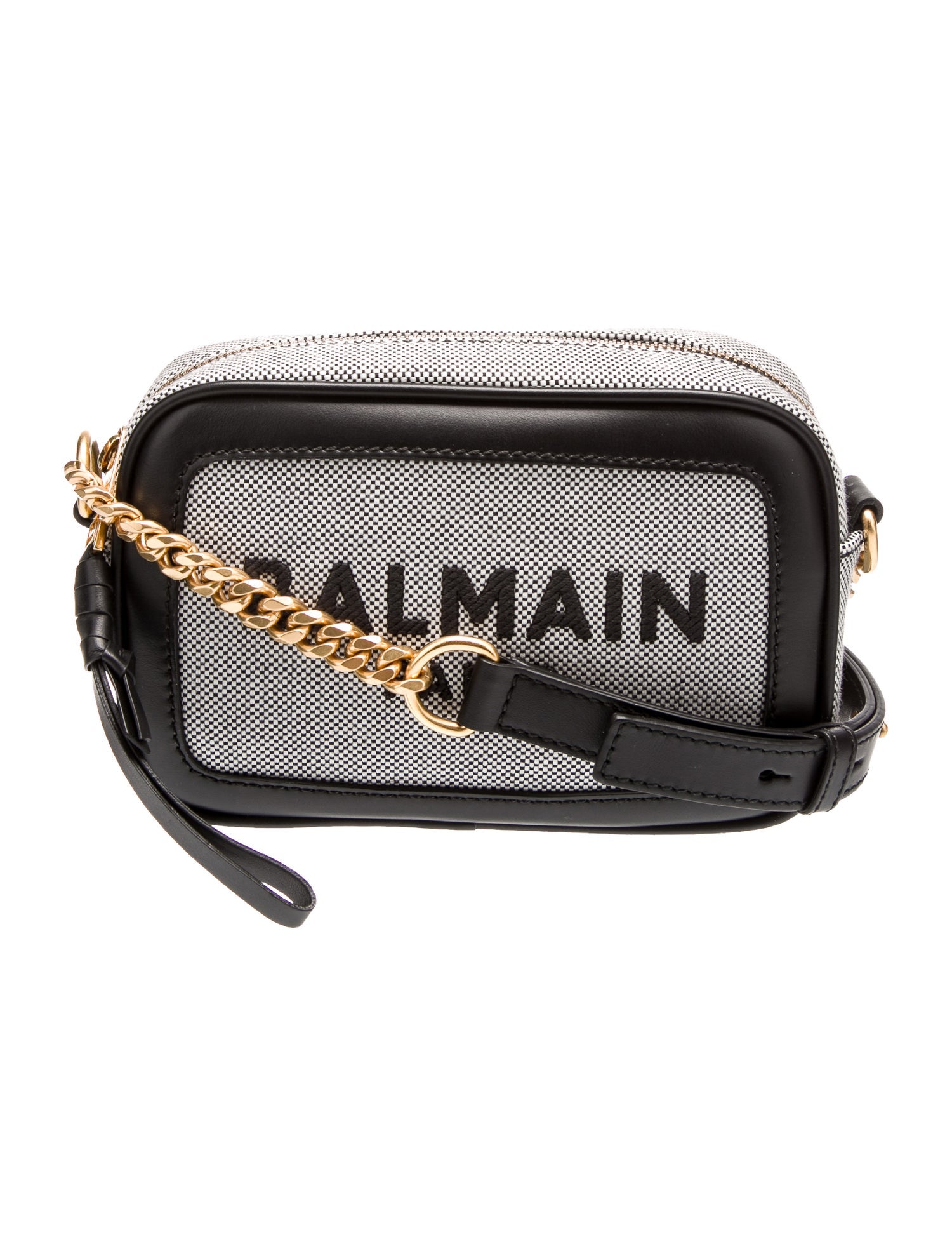 Balmain Canvas Crossbody Bag - Black Crossbody Bags, Handbags ...