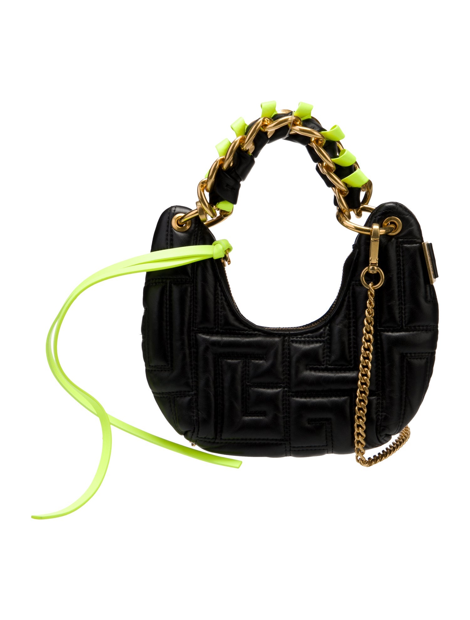 Balmain Leather Shoulder Bag - Black Shoulder Bags, Handbags ...