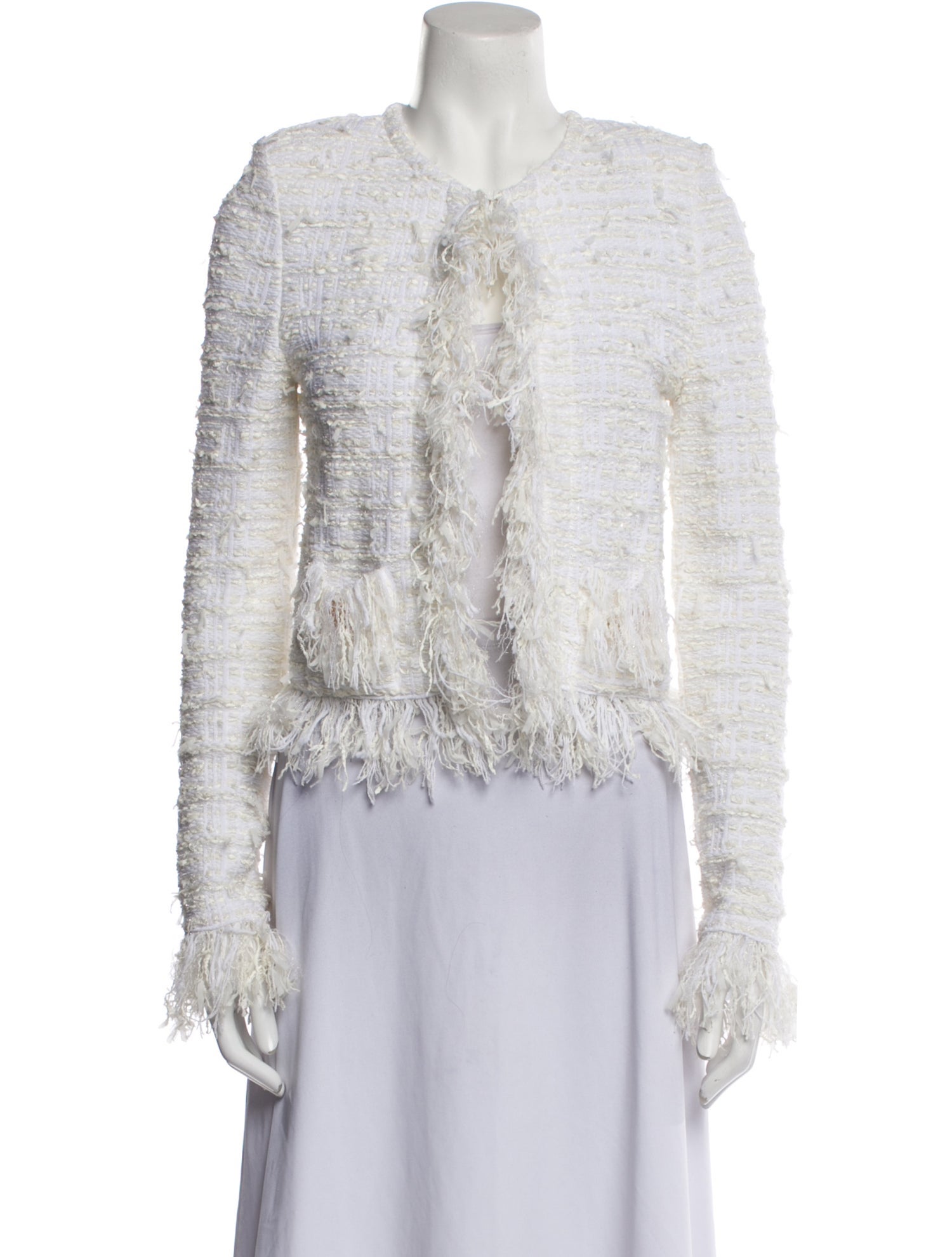 Balmain Tweed Pattern Evening Jacket - Metallic Jackets, Clothing ...