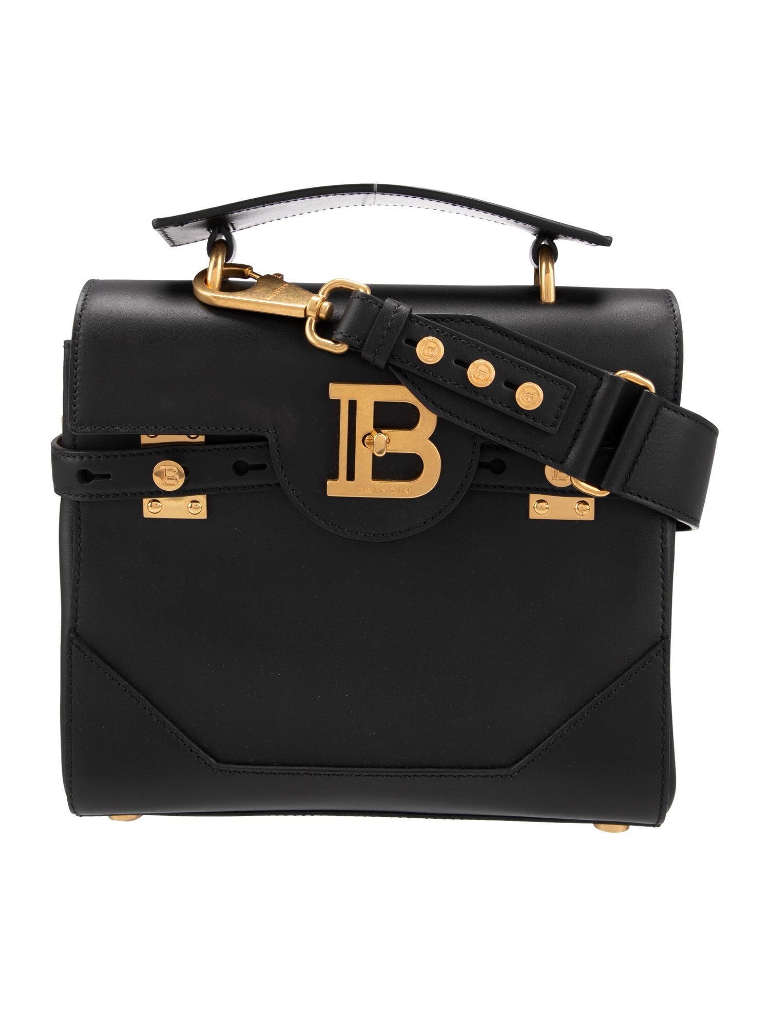 Balmain Leather Backpack Small - Black Crossbody Bags, Handbags ...