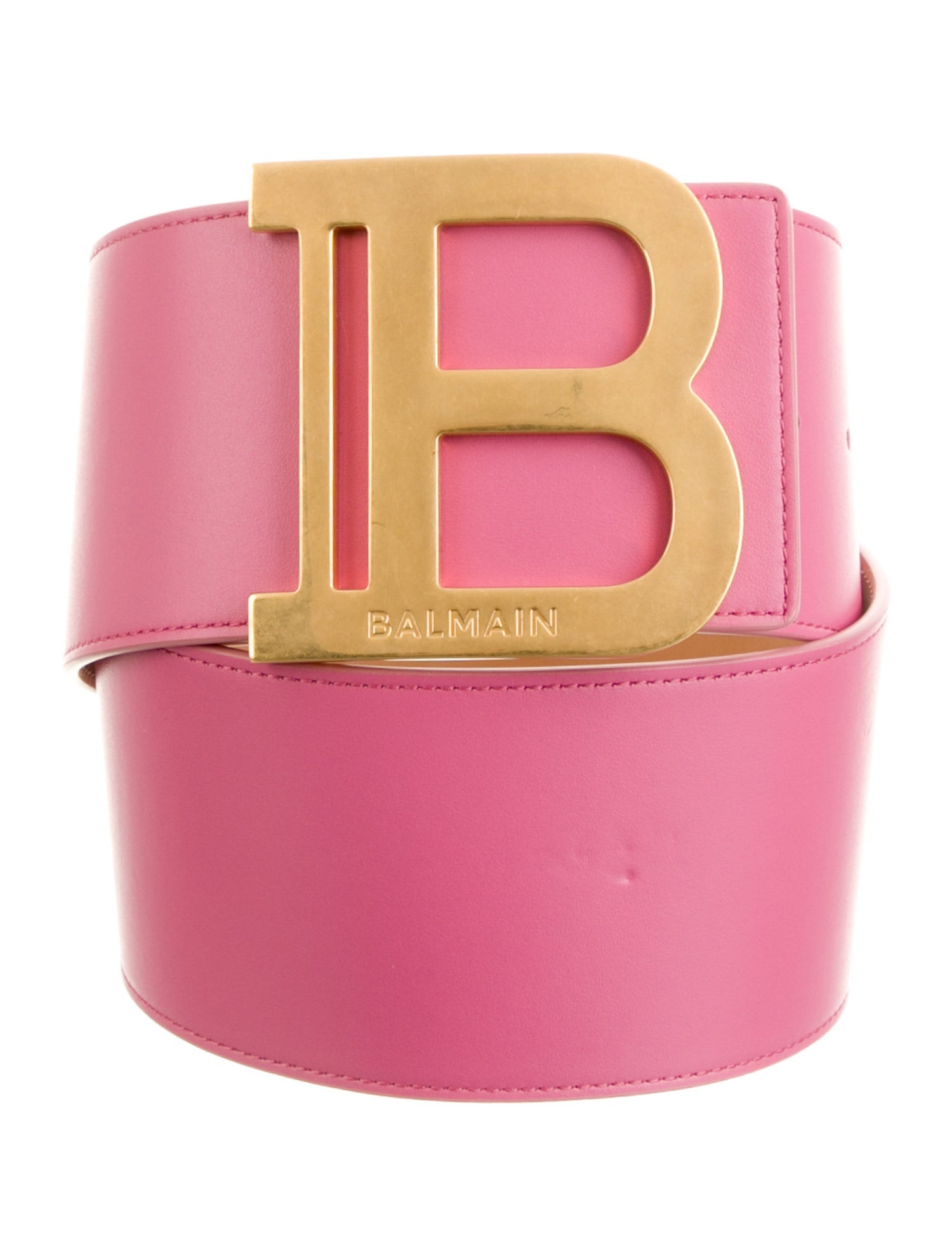 Balmain Wide Leather Waist Belt - Pink Belts, Accessories - BAM110718 ...