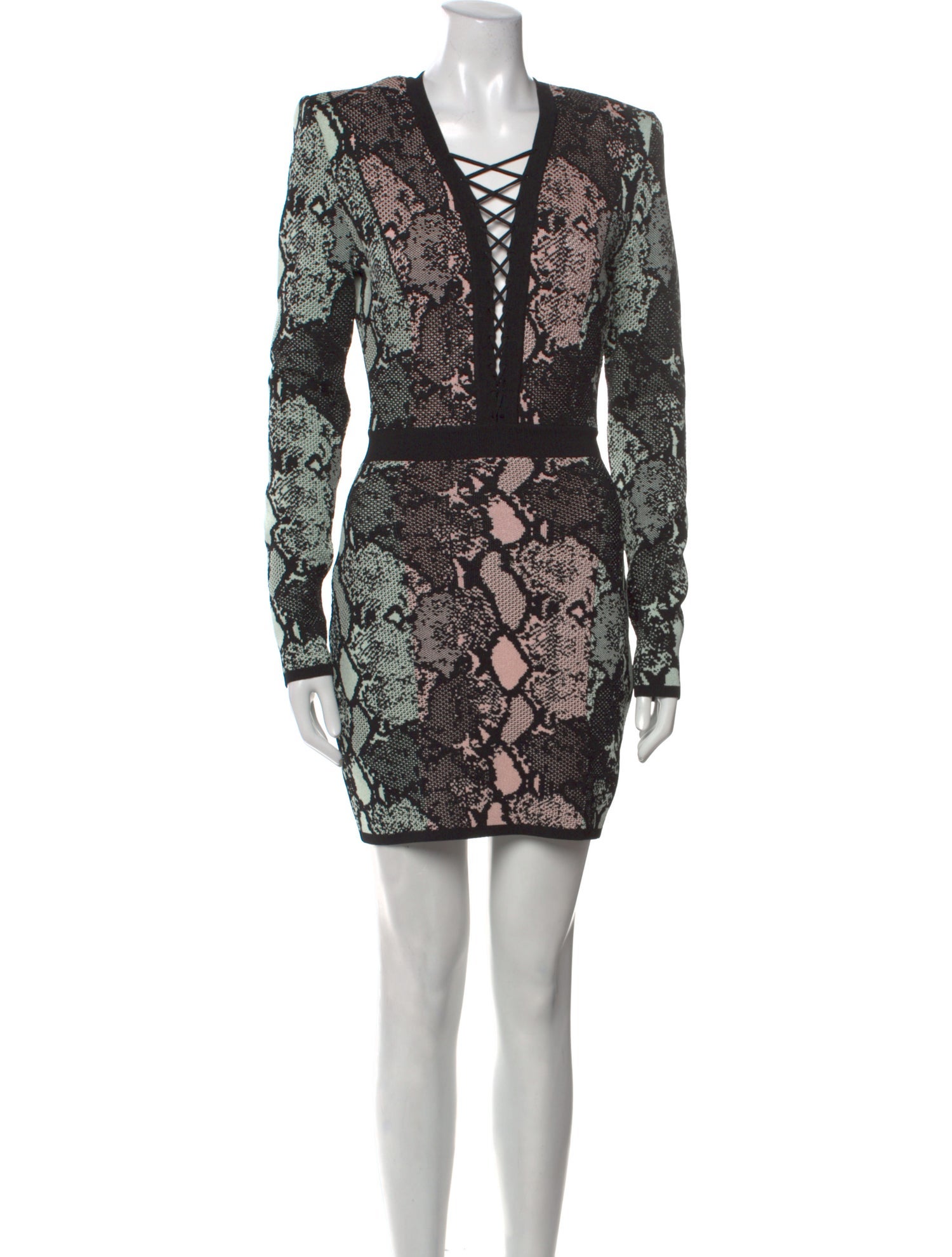 Balmain Printed Mini Dress - Black Dresses, Clothing - BAM110722 | The ...