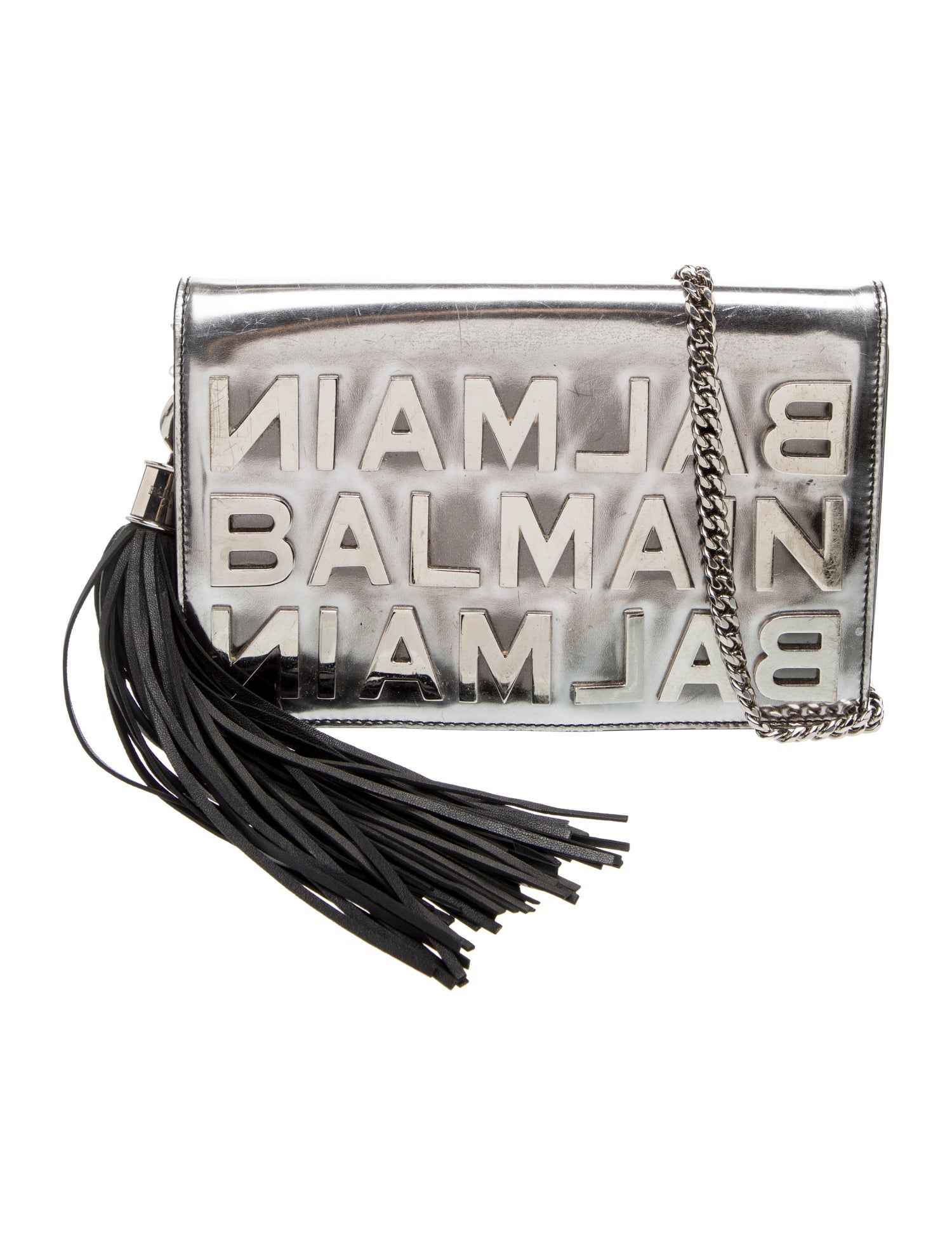 Balmain Leather Clutch - Crossbody Bags, Handbags - BAM118781 | The ...