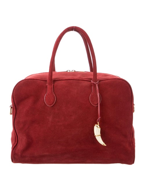 Balmain Suede Pierre Satchel - Handbags - BAM24433 | The RealReal