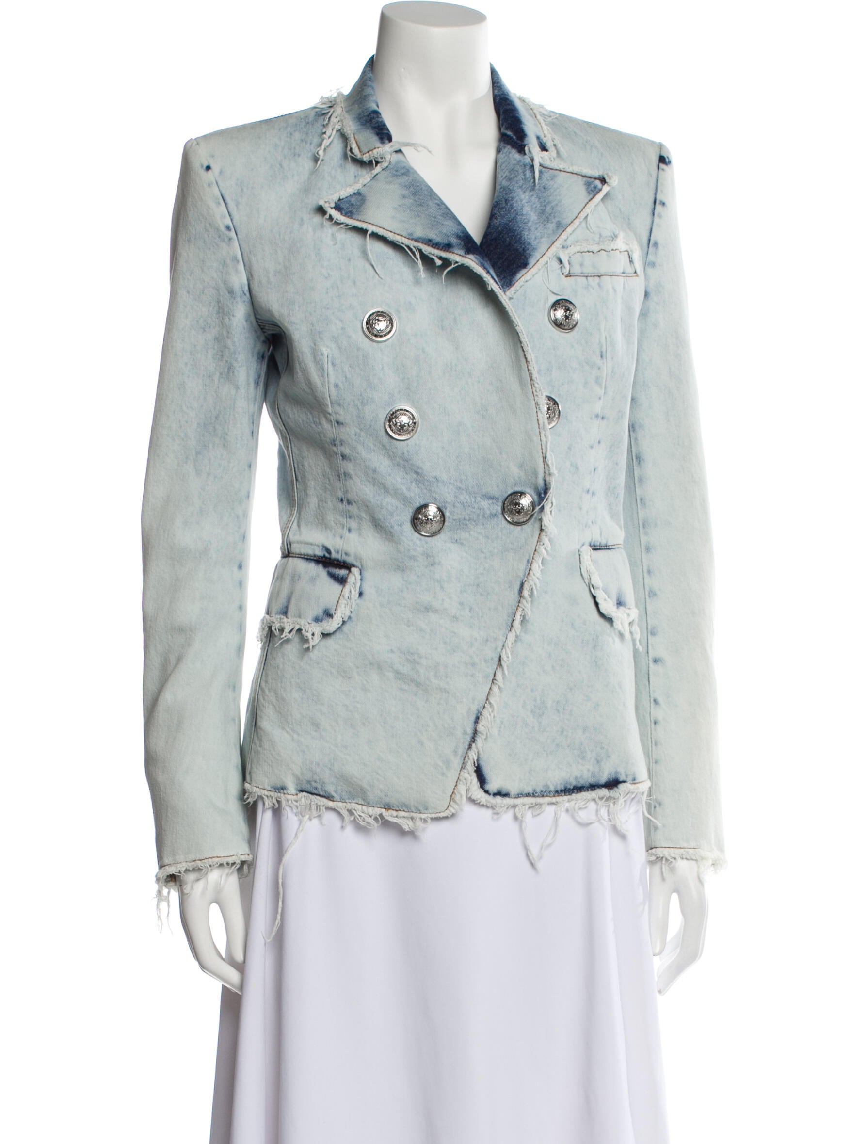 Balmain Denim Jacket - Blue Jackets, Clothing - BAM68573 | The RealReal