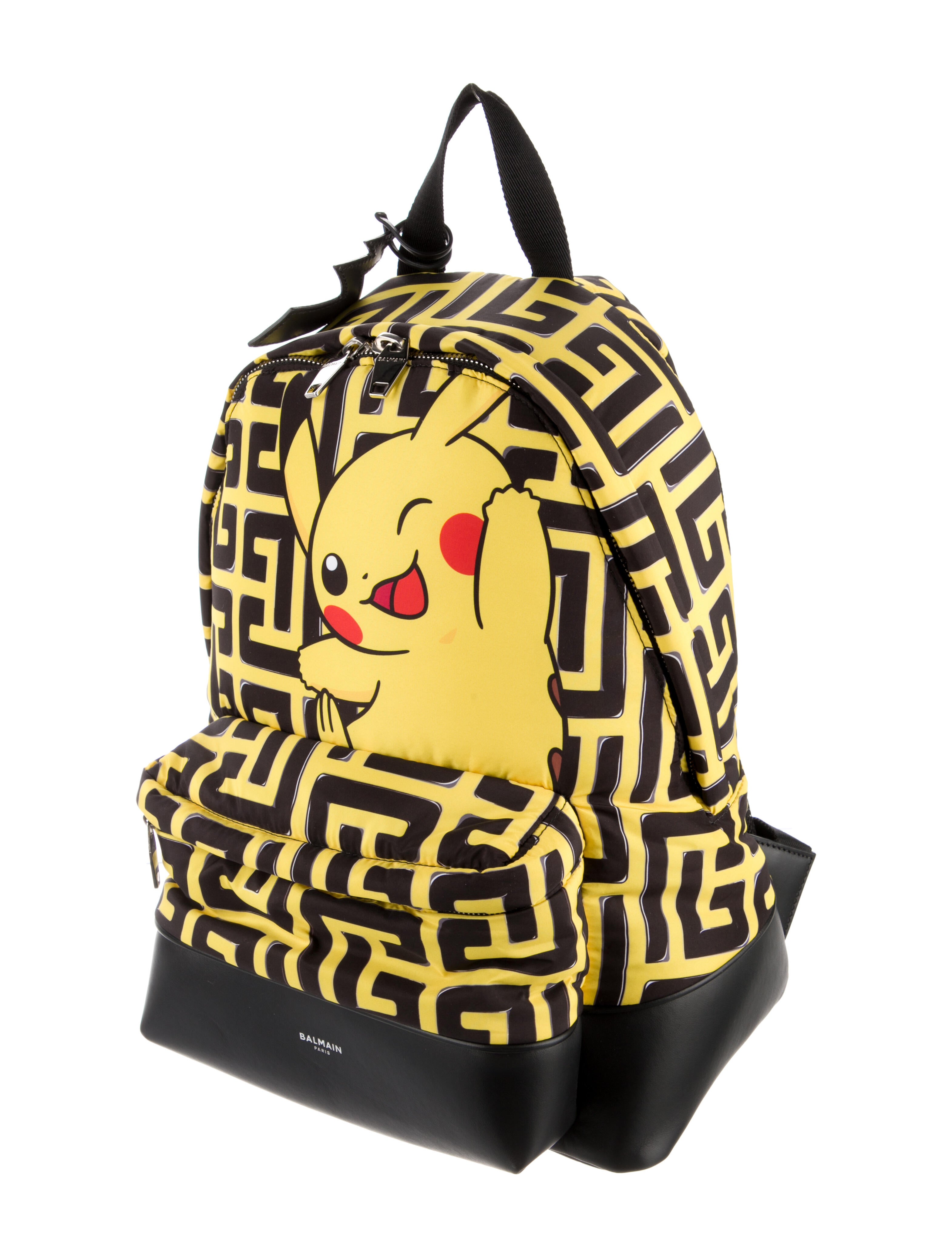 Balmain Pokémon Pikachu-motif Monogram Backpack - Yellow Backpacks ...