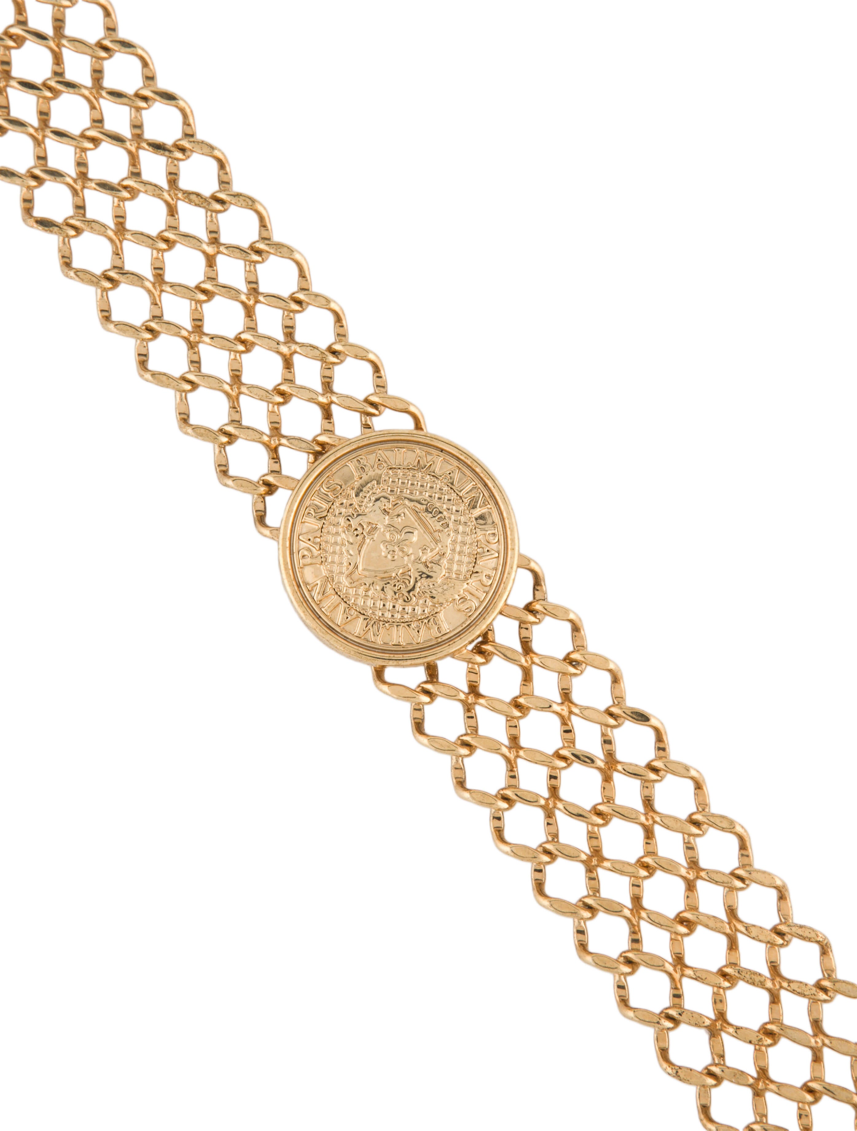 Balmain Medallion Choker Necklace - Chain, Necklaces - BAM77729 | The ...