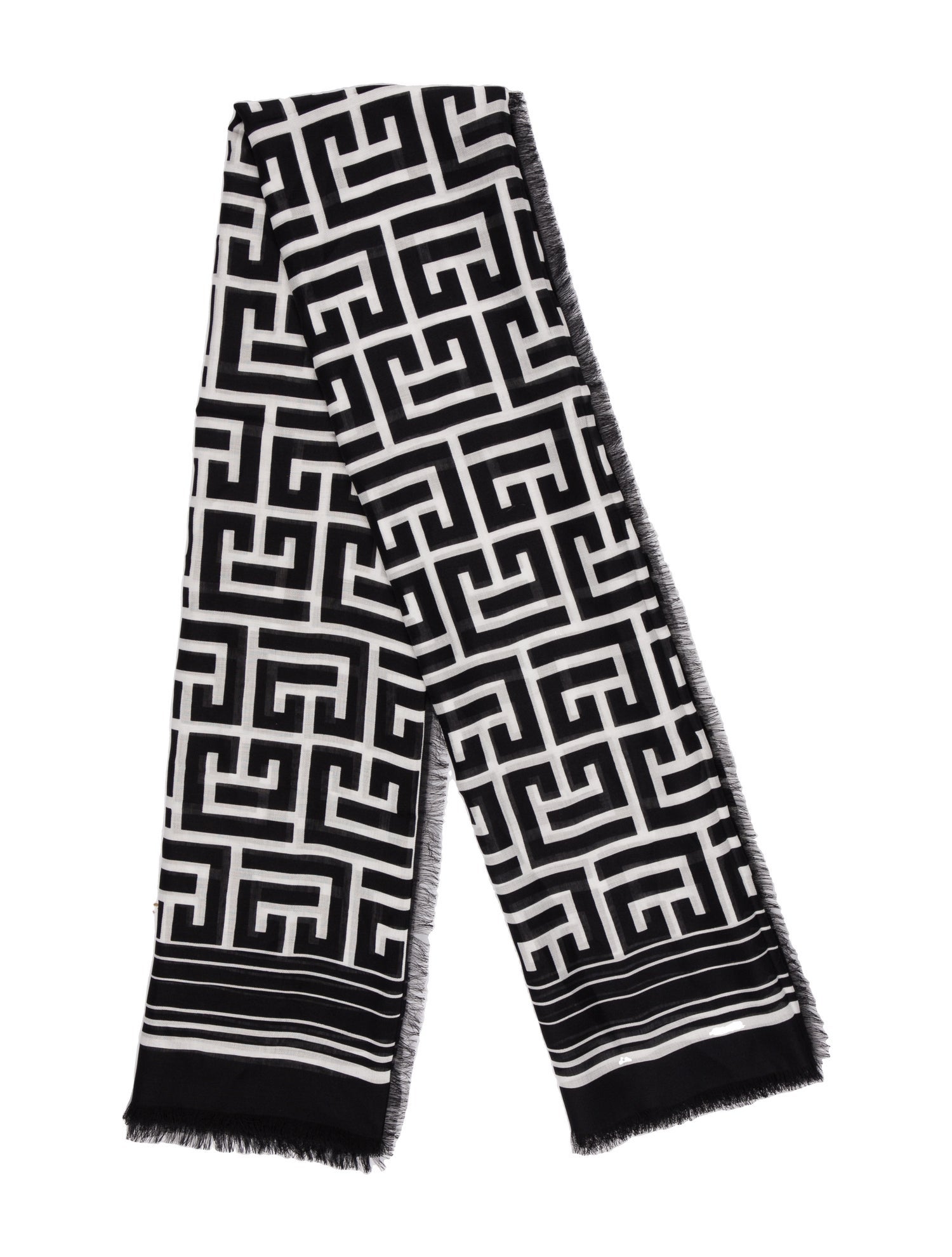 Hermès Parures Des Maharajas Cashmere and Silk Scarf - Black Scarves ...