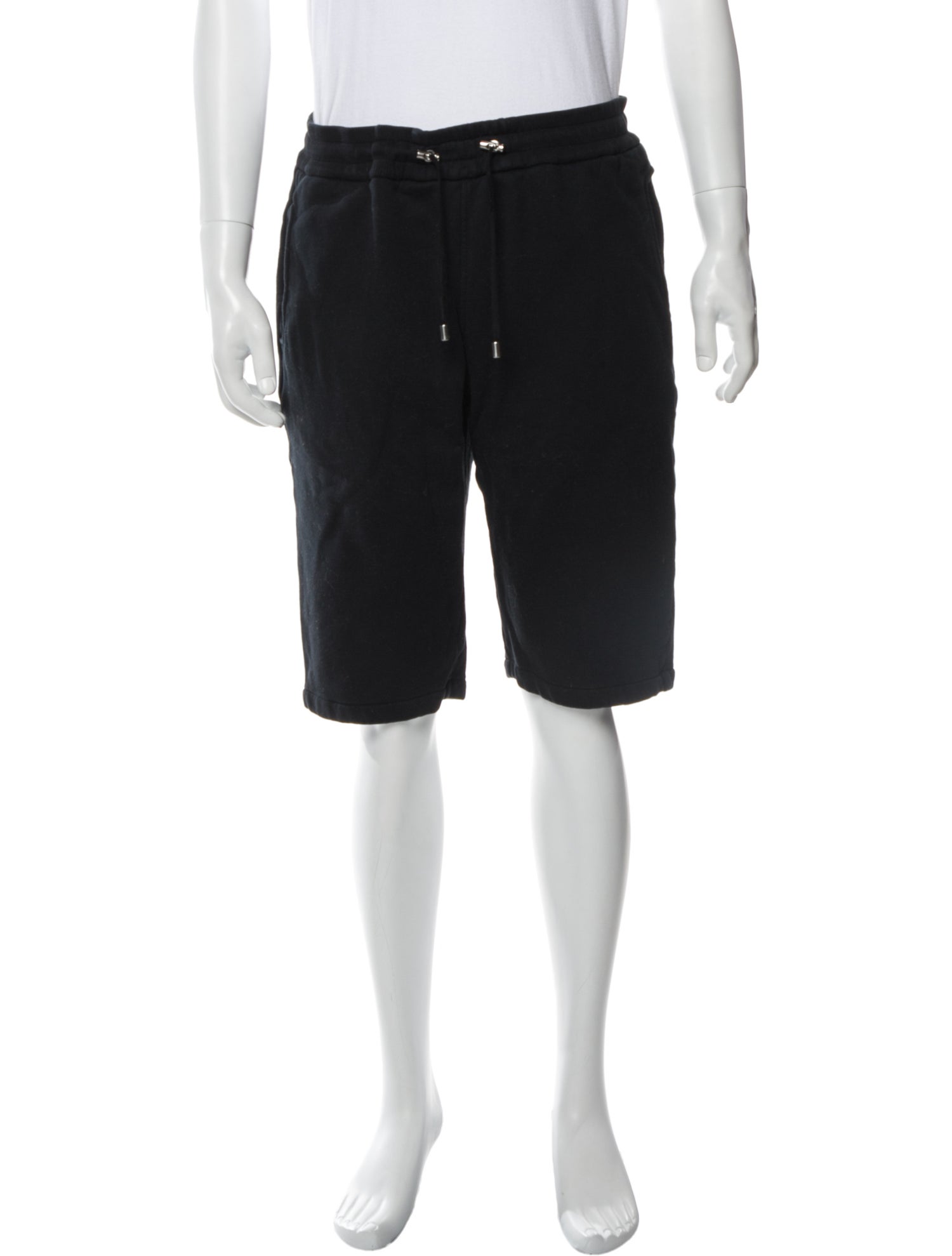 Balmain Jogger Shorts - Black, 12" Rise Shorts, Clothing - BAM80705 ...